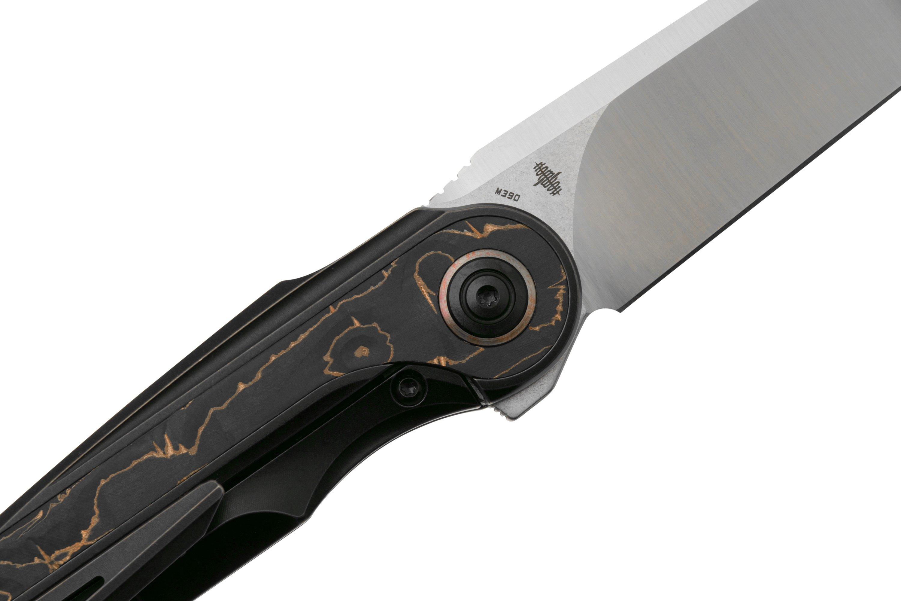 Bestech Blind Fury BT2303B M390 Satin, Titanium, Copper Carbon Fiber ...