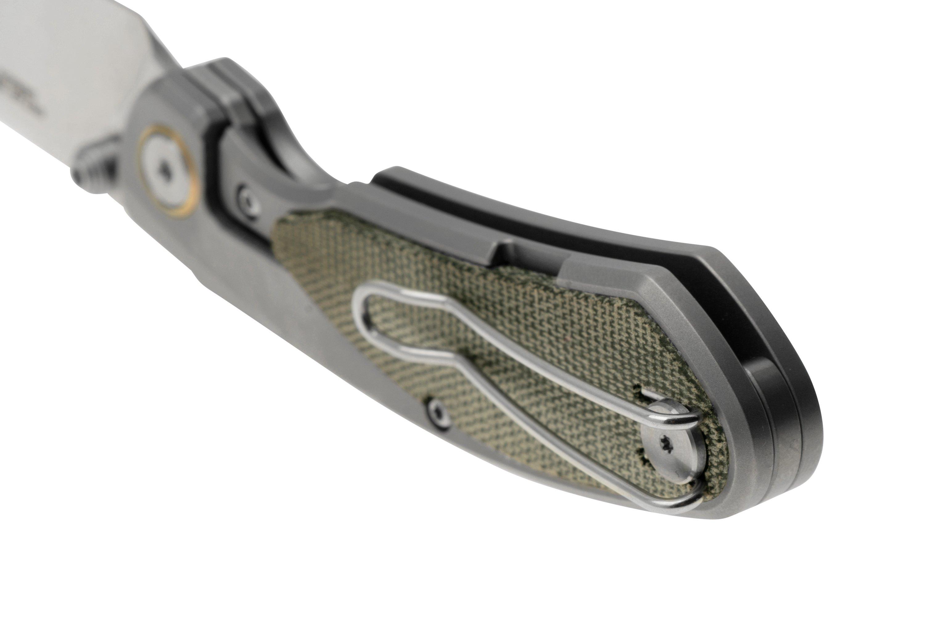 Bestech Lito BT2307A Grey Titanium, Black Canvas Micarta Taschenmesser ...