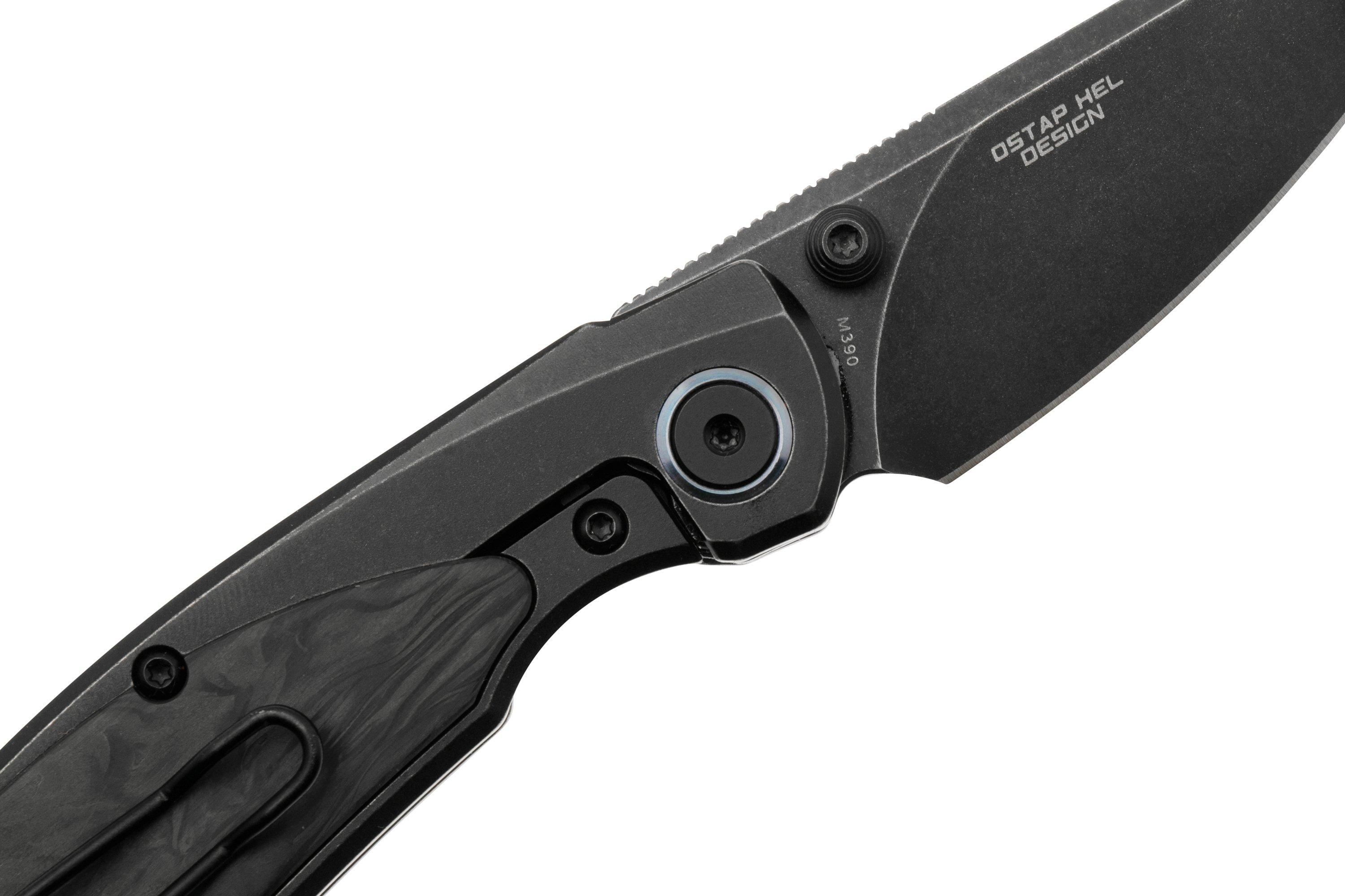 Bestech Lito BT2307D Black Titanium, Carbon Fiber coltello da tasca ...