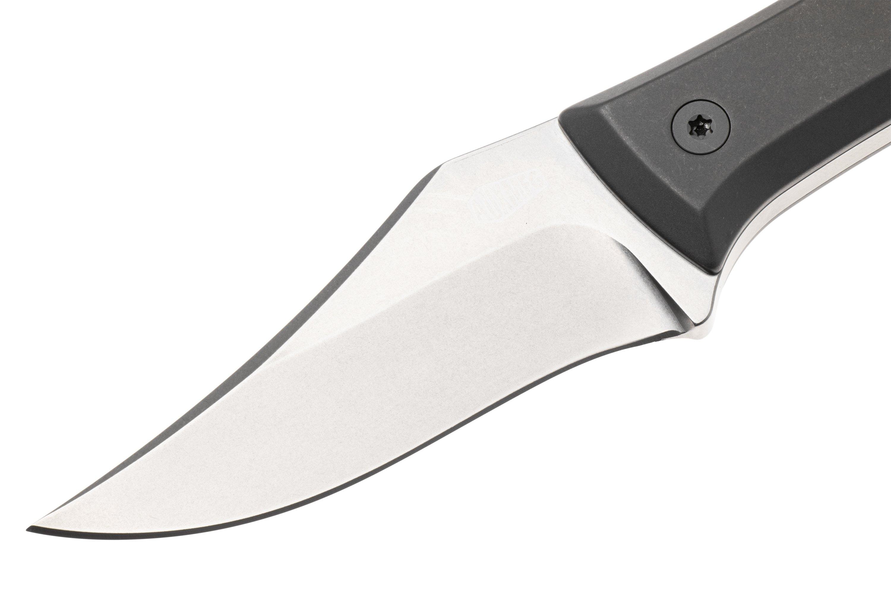 Big Idea Design Ti Pocket Bowie Fixed Blade AUX-MFG-TI, Stonewashed ...