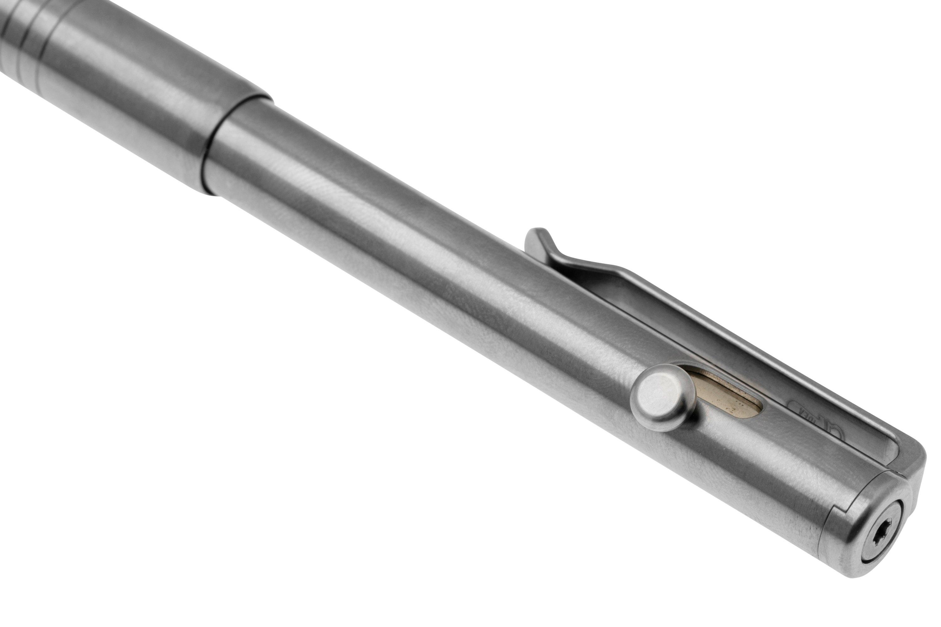 Big Idea Design Bolt Action Pen BA-RW Raw Titanium, auto adjusting ...