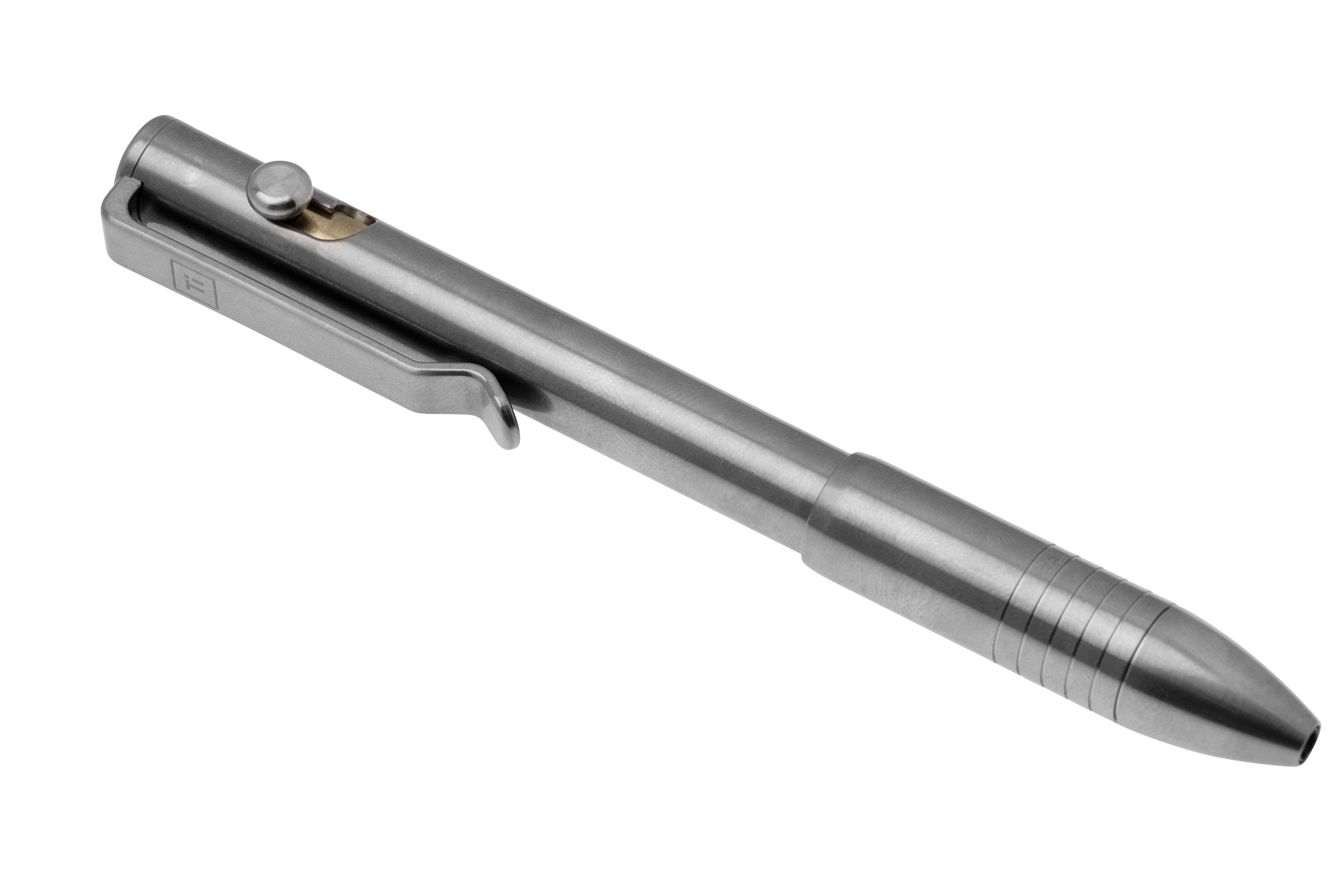 Big Idea Design Bolt Action Pen BA-RW Raw Titanium, auto-adjusting ...