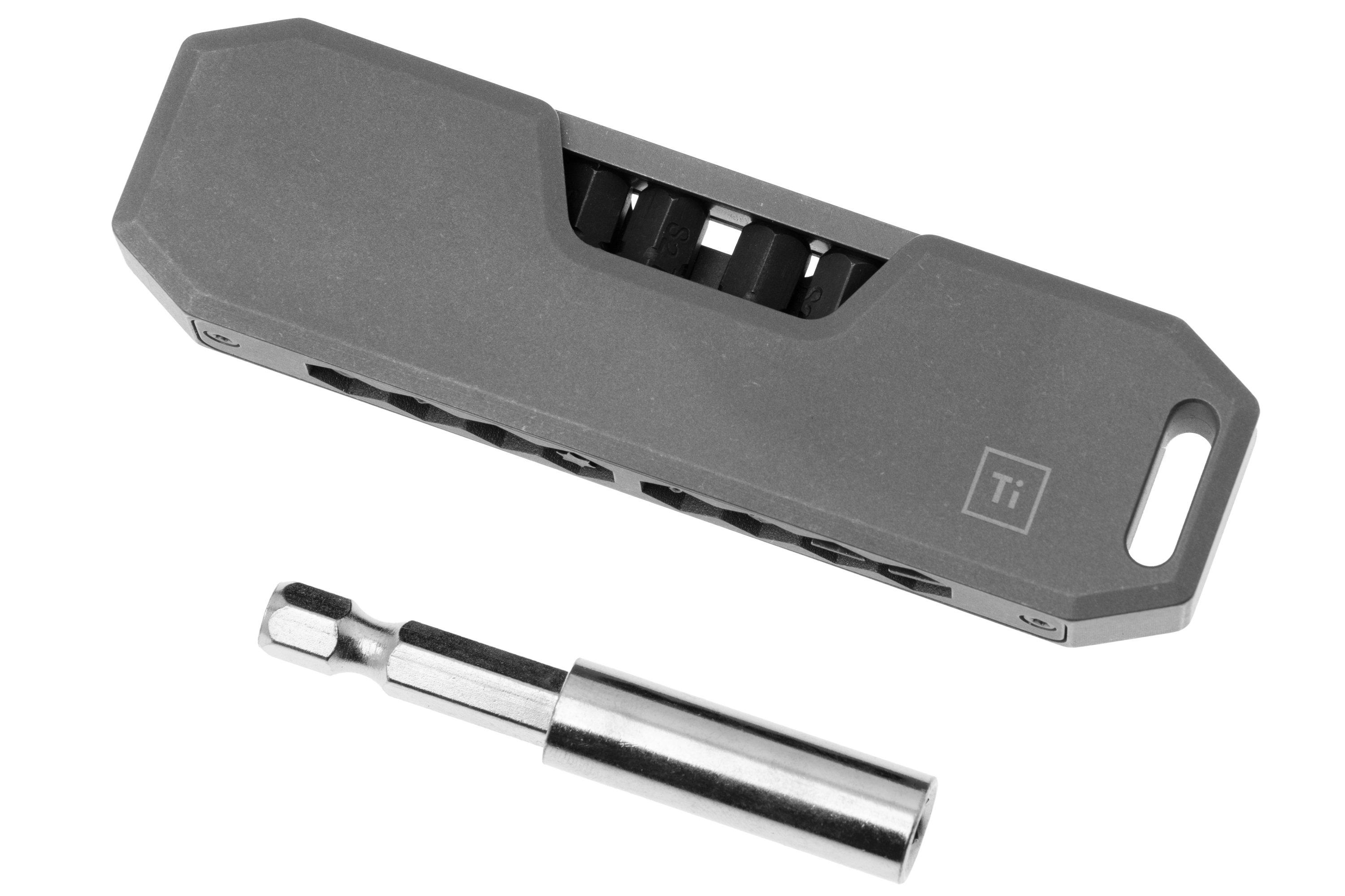 Big Idea Design Bit Bar BB-SW Stonewashed Titanium, bit-driver met ...