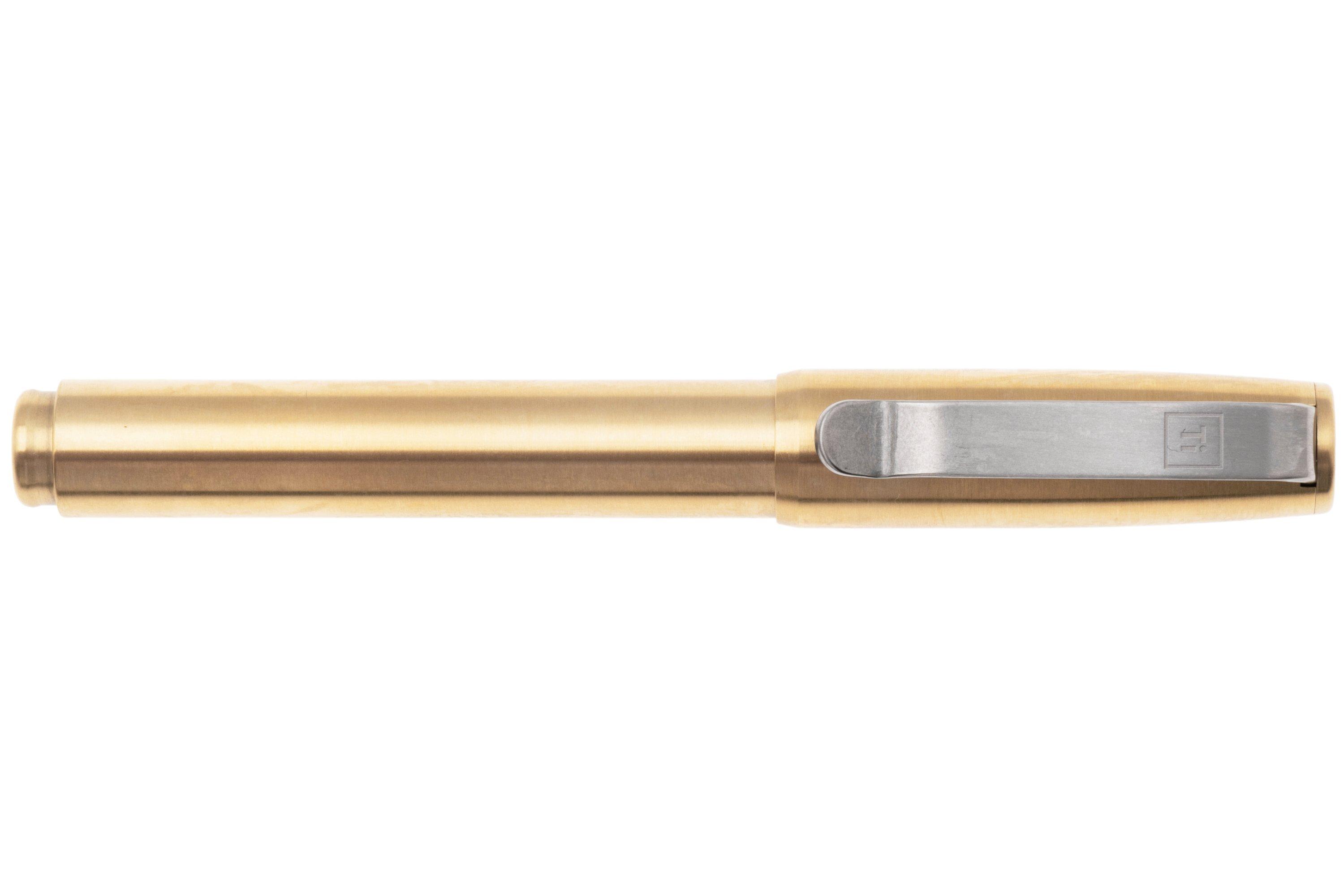 Big Idea Design Base Line Capped Pen BS-CA-BS Brass, everyday carry pen ...