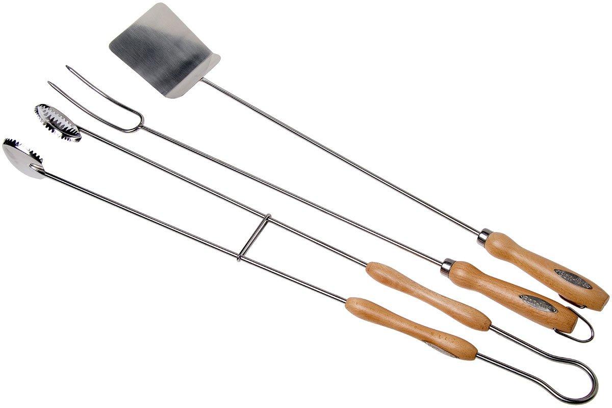 Bon-Fire BBQ gift set with spatula, tongs and fork BS0046 ...