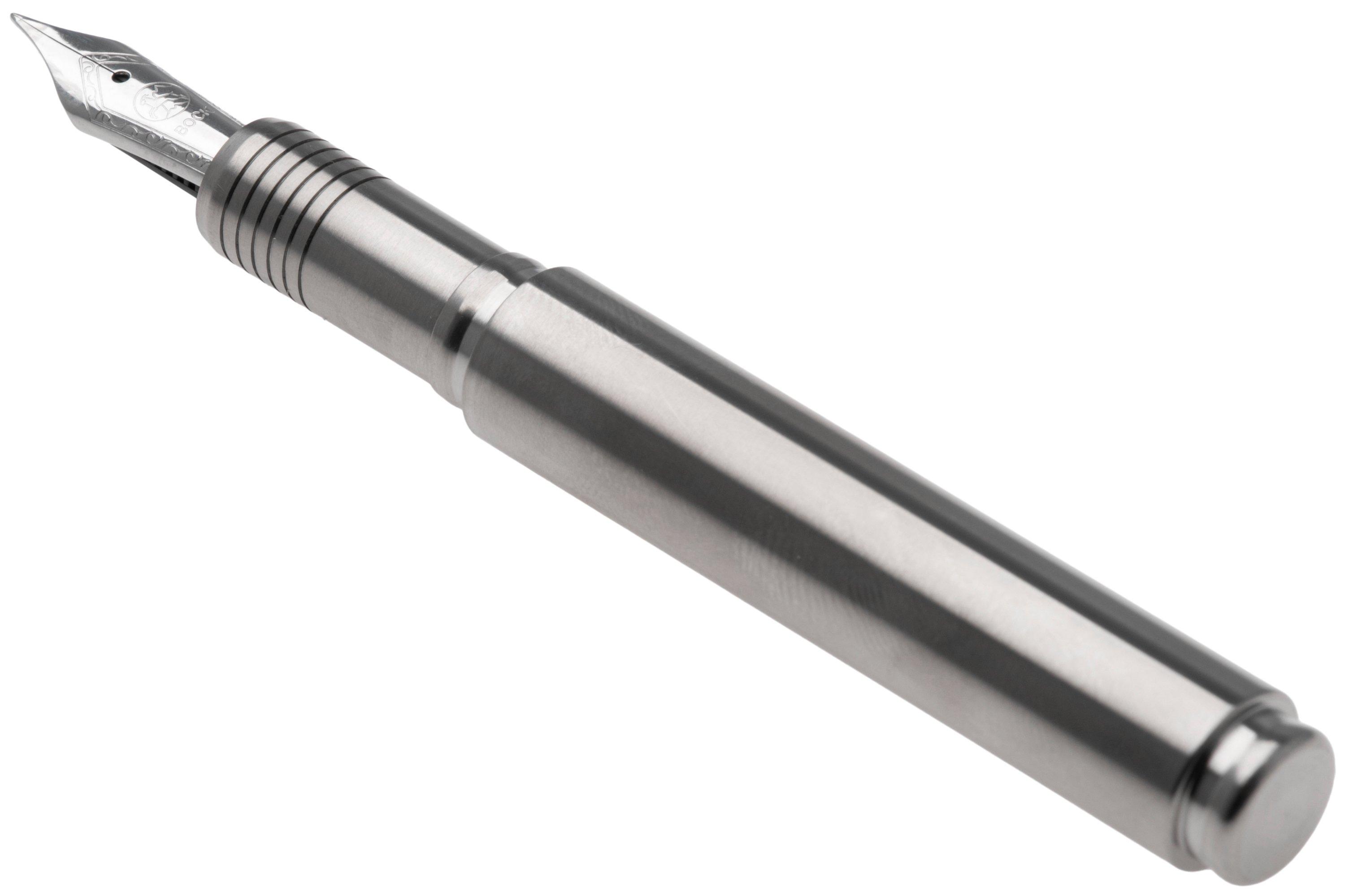 Big Idea Design Fountain EDC Pen FP-TI-MR Machined Raw Titanium, Füller ...