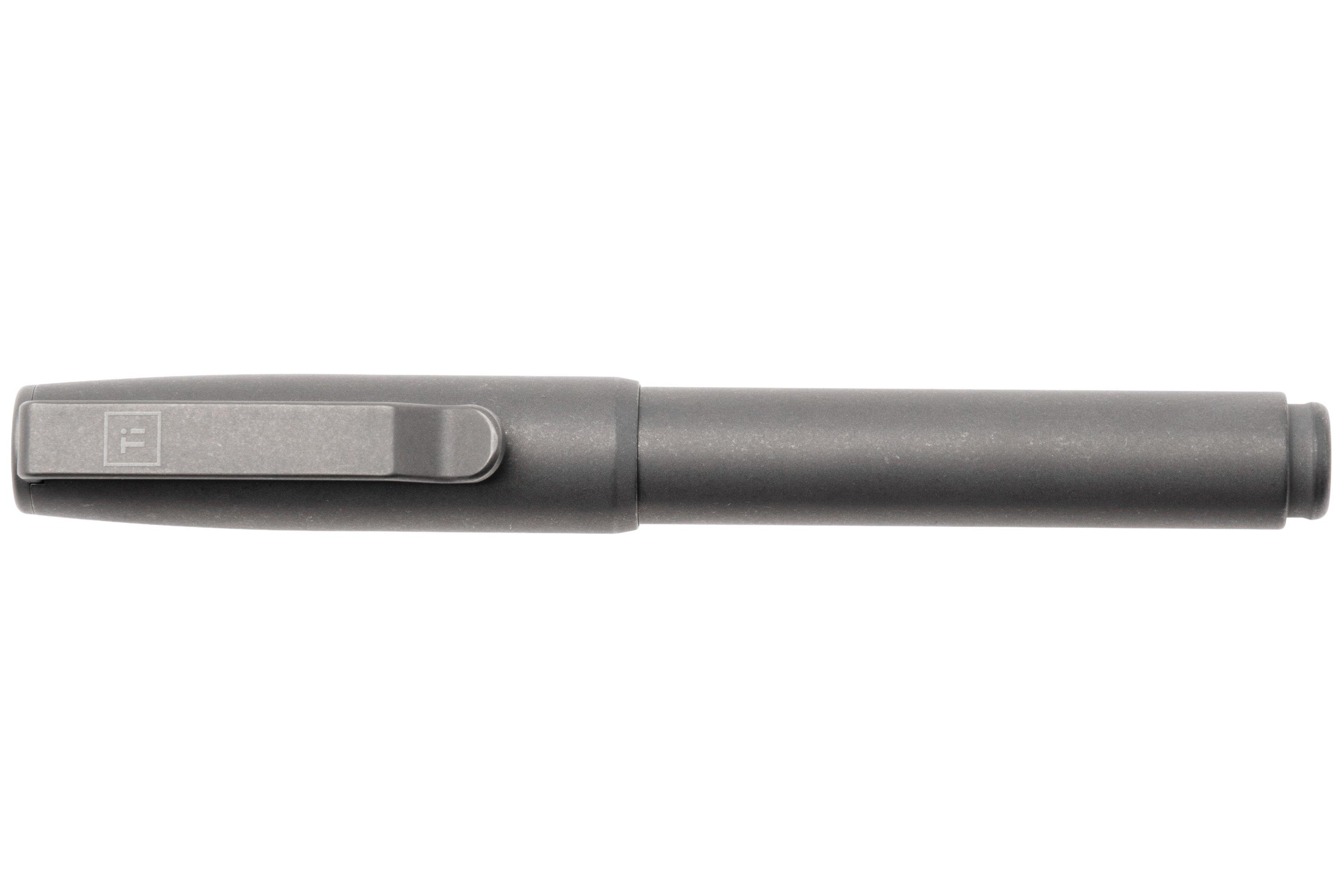 Big Idea Design Fountain EDC Pen FP-TI-SW Stonewashed Titanium ...