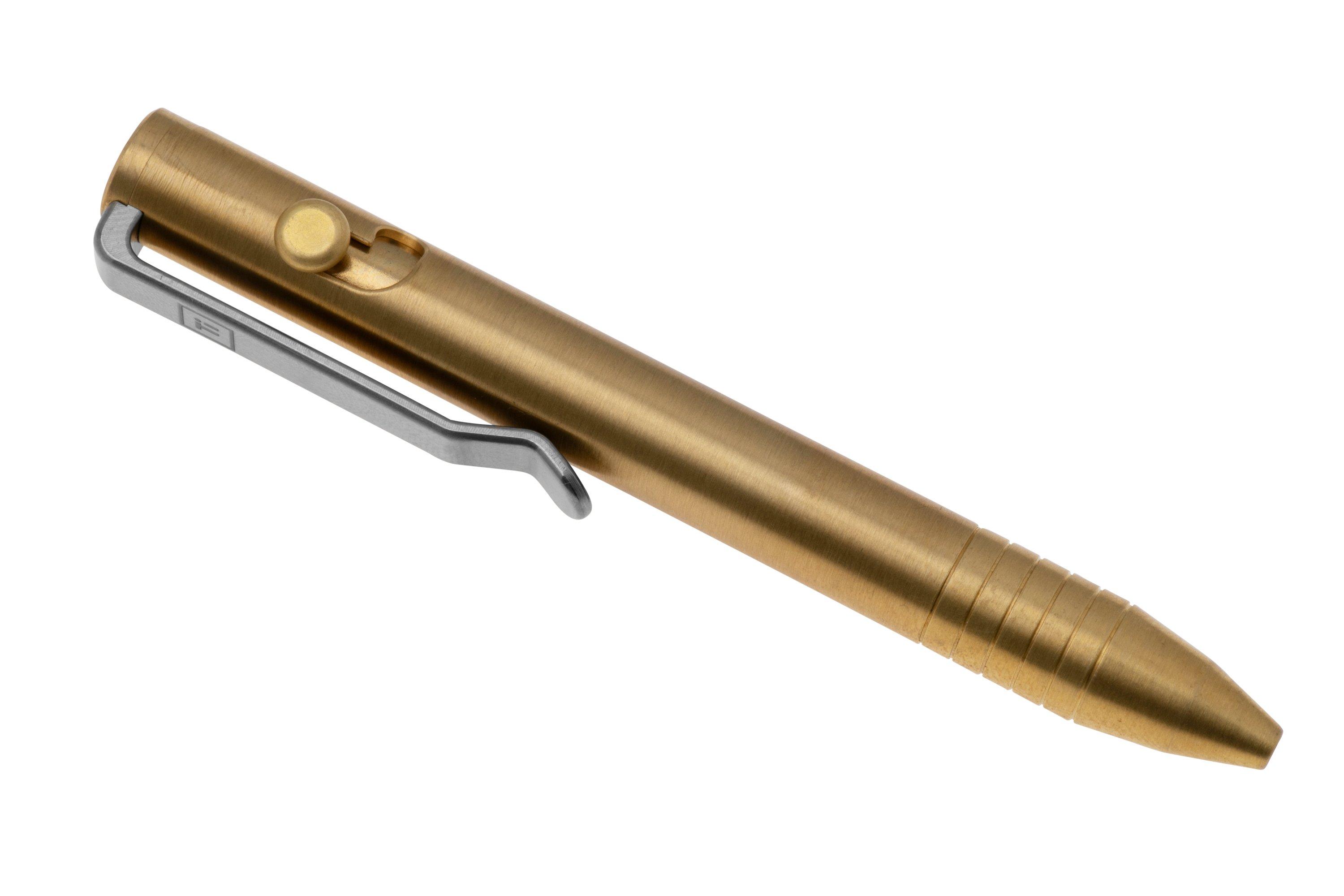 Big Idea Design Mini Bolt Action Pen MBA-BS Brass, everyday carry pen ...