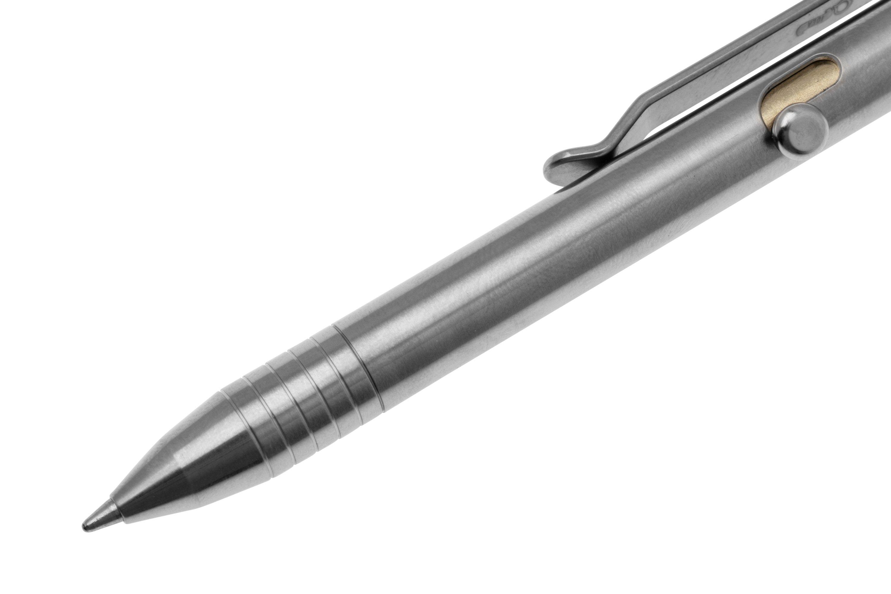 Big Idea Design Mini Bolt Action Pen MBA-RW Raw Titanium, everyday ...