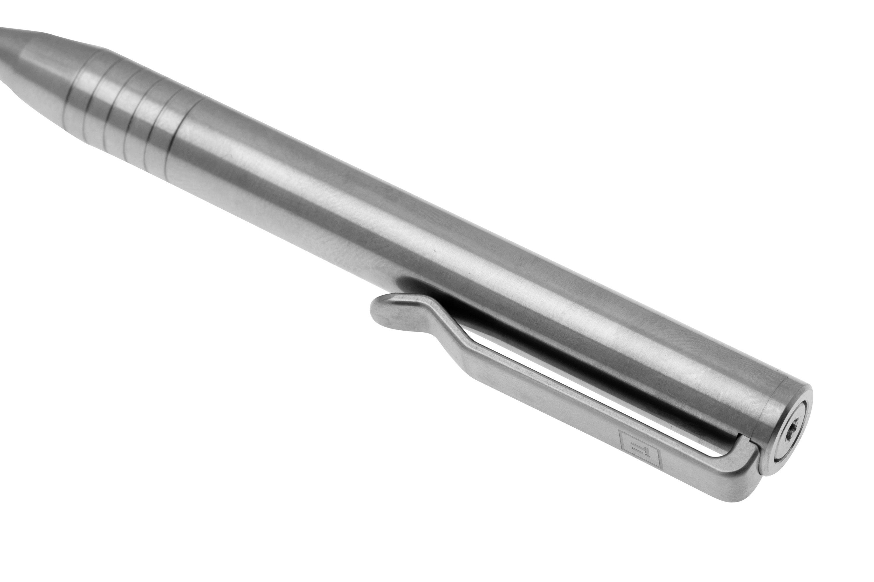 Big Idea Design Mini Bolt Action Pen MBA-RW Raw Titanium, everyday ...