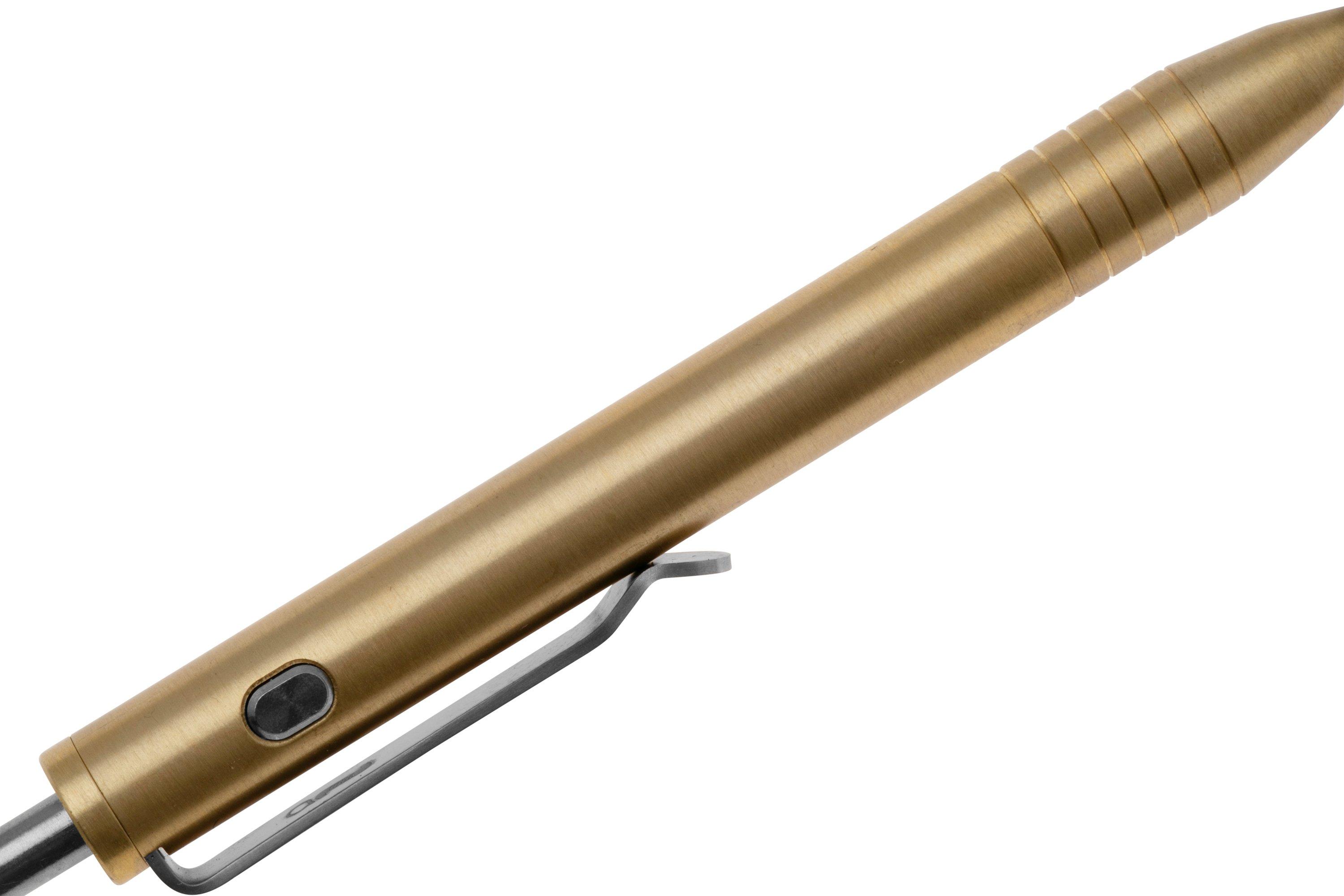 Big Idea Design Mini Dual Side Click Pen MDSC-BS Brass, everyday carry ...