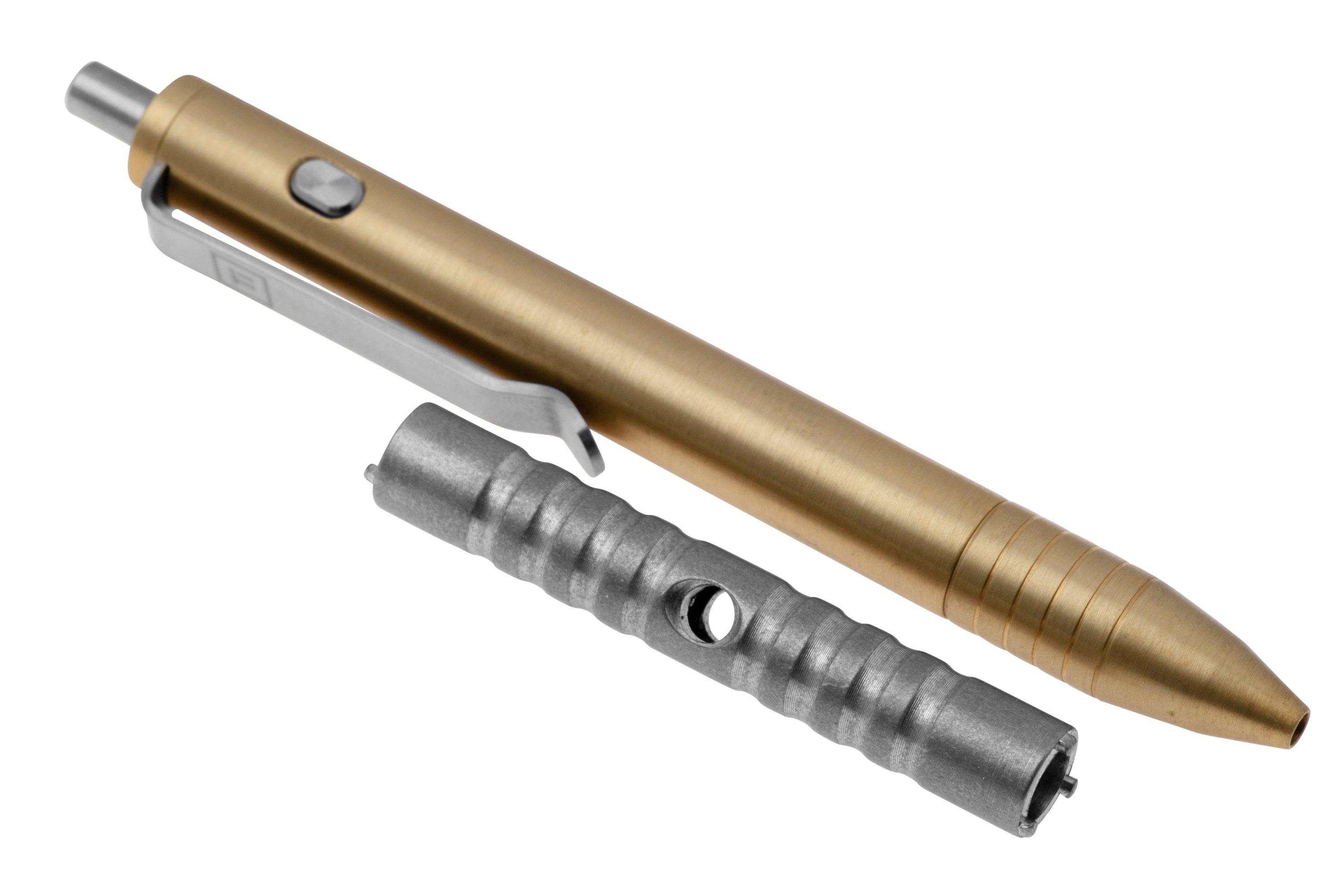 Big Idea Design Mini Dual Side Click Pen MDSC-BS Brass, everyday carry pen, penna EDC | Fare ...