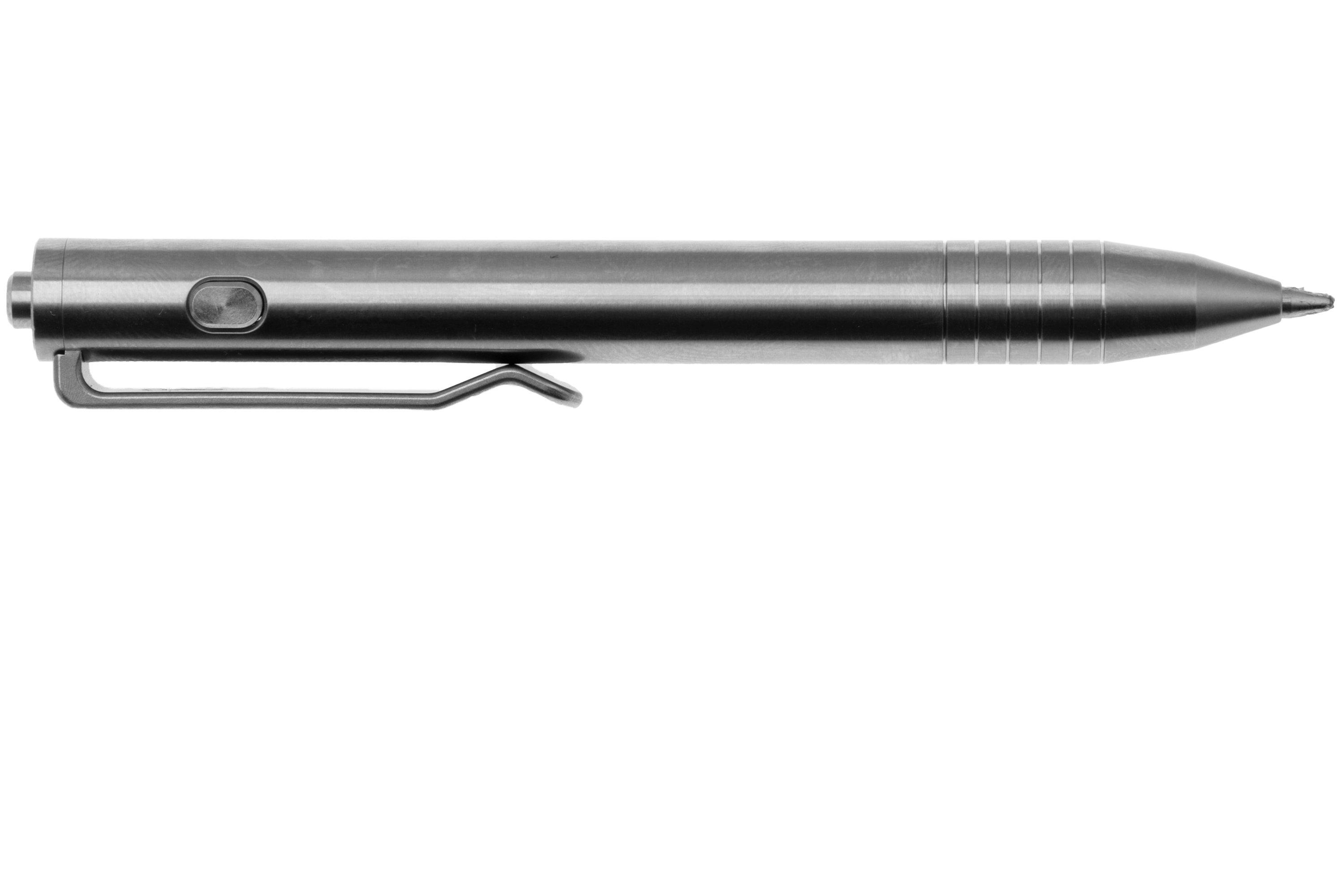 Big Idea Design Mini Dual Side Click Pen MDSC-RW Raw Titanium, everyday ...