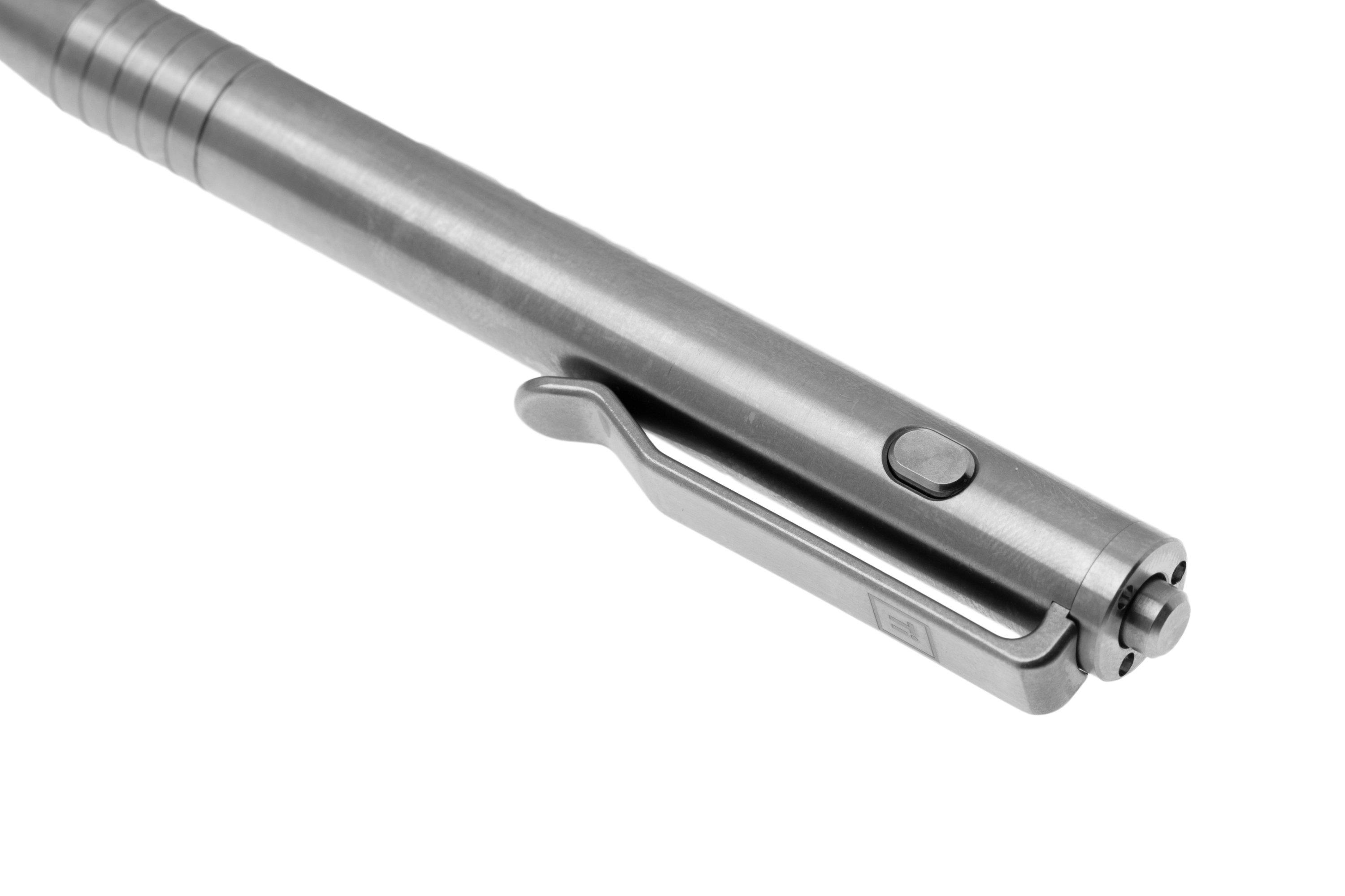 Big Idea Design Mini Dual Side Click Pen MDSC-RW Raw Titanium, everyday ...