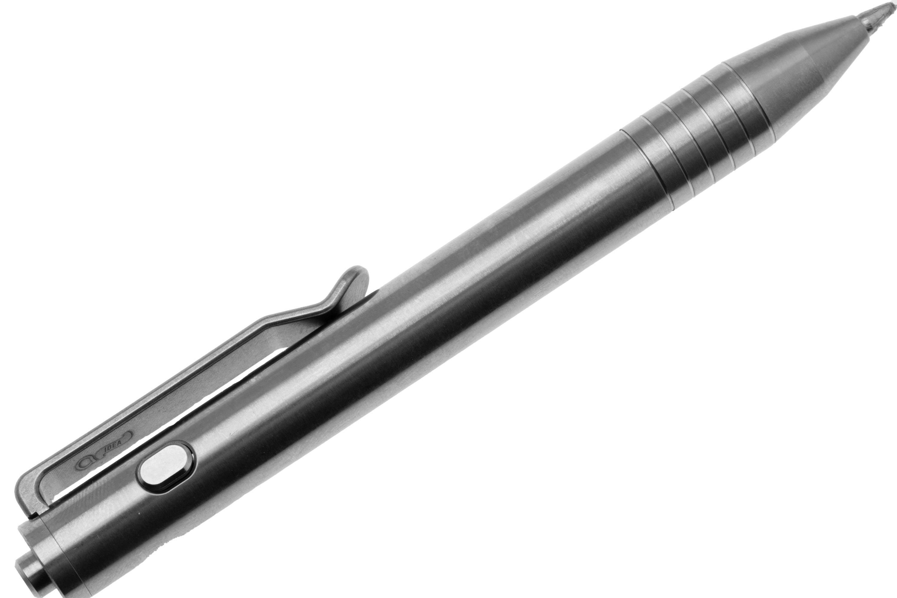 Big Idea Design Mini Dual Side Click Pen MDSC-RW Raw Titanium, everyday ...
