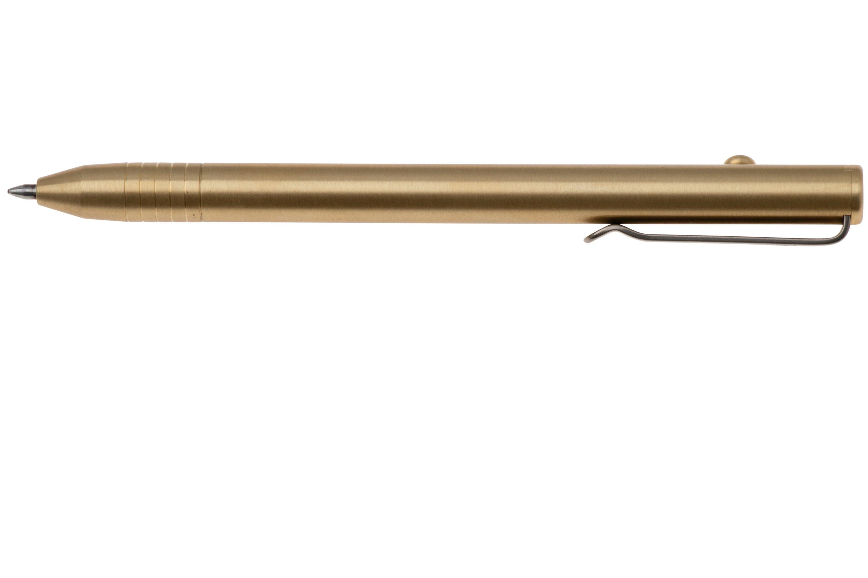 Big Idea Design Slim Bolt Action Pen SBA-BS Brass, everyday carry pen ...