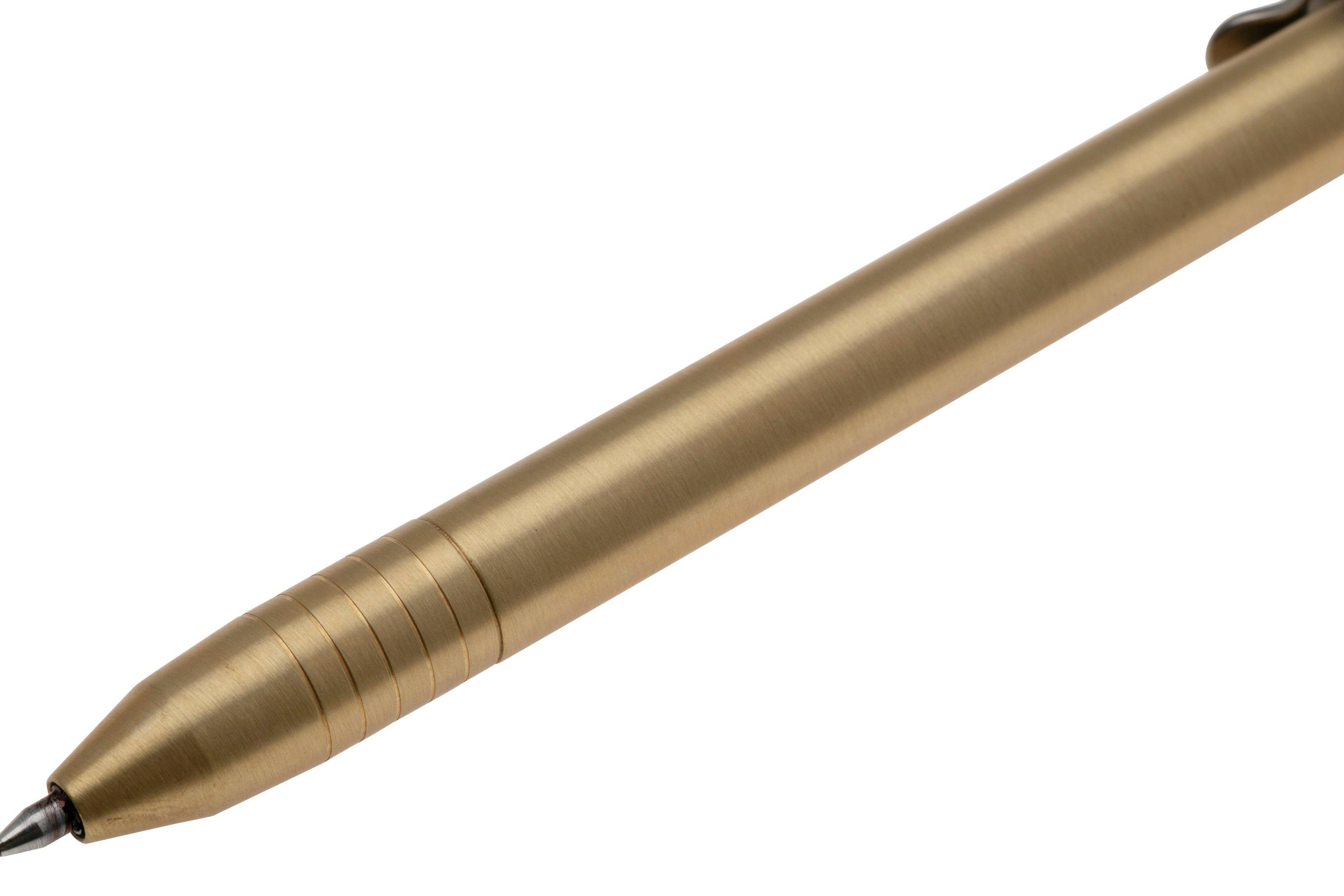 Big Idea Design Slim Bolt Action Pen SBA-BS Brass, everyday carry pen ...