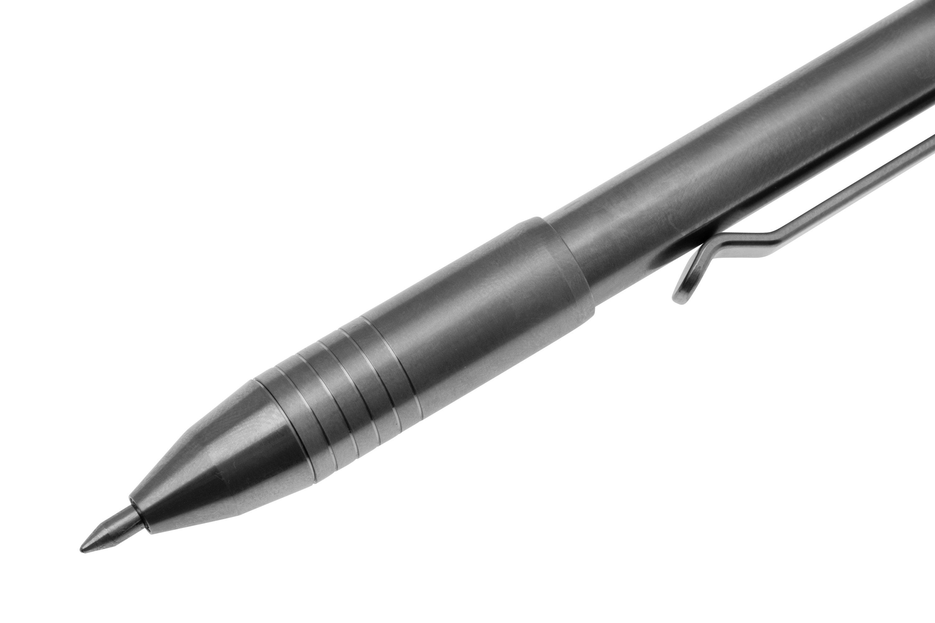 Big Idea Design Ti Pocket Pro Pen TI-PP-RW Raw Titanium, auto adjusting ...