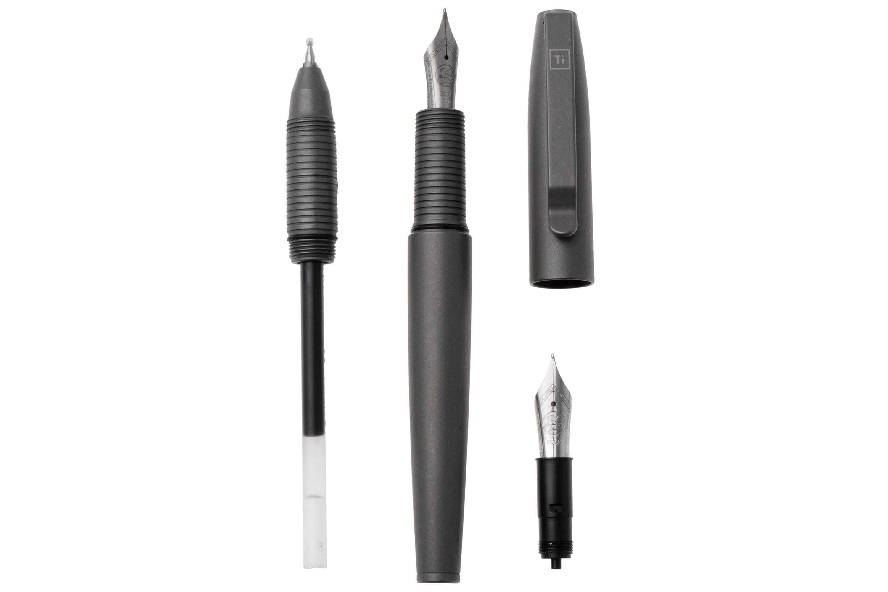 Big Idea Design Ti Ultra Pen ULTRA-TI-SW Stonewashed Titanium, fountain ...