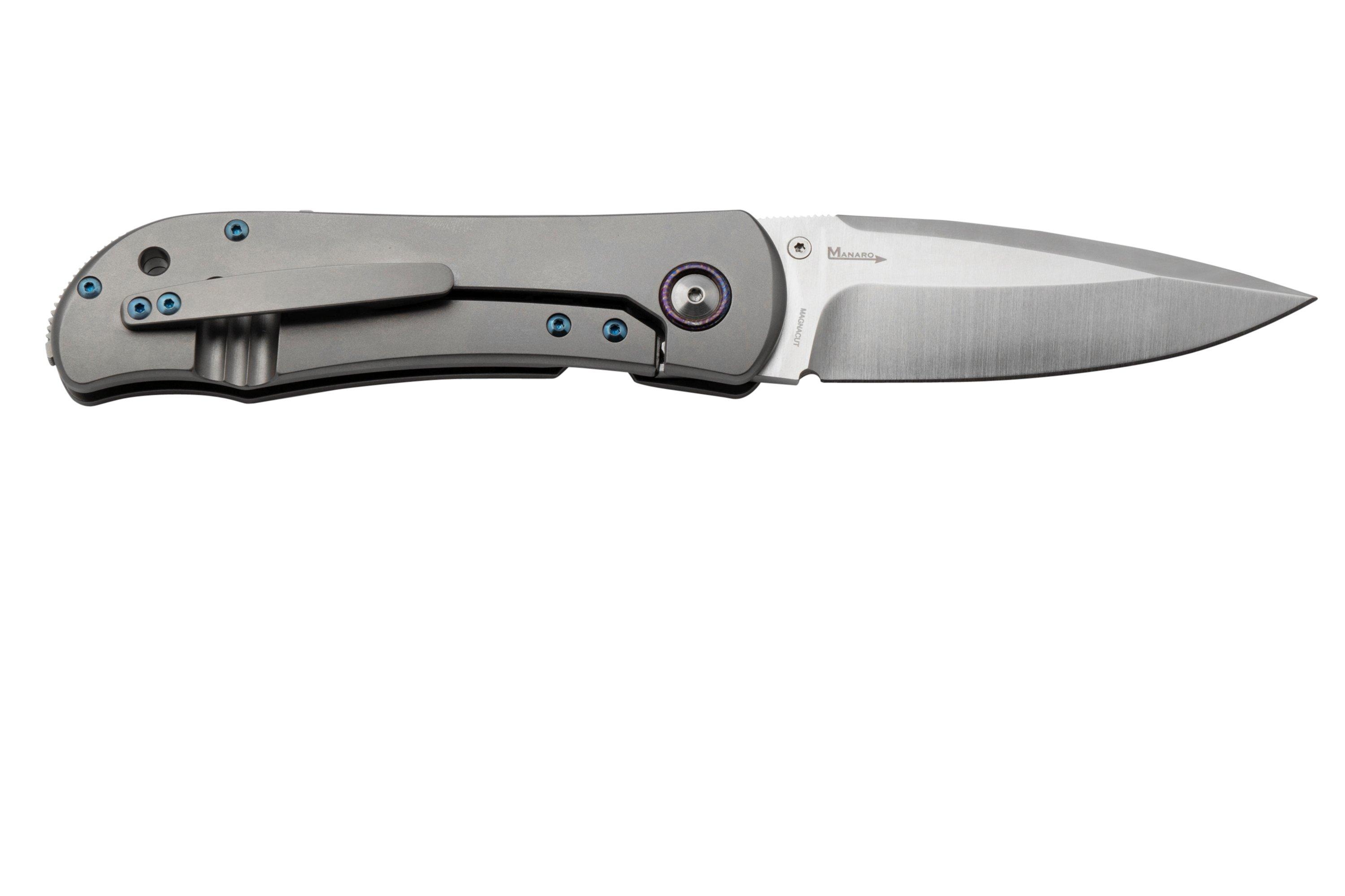 Boker Plus 2023 Collection 01BO2023 MagnaCut, Titanium Timascus, couteau de poche, Sal Manaro ...
