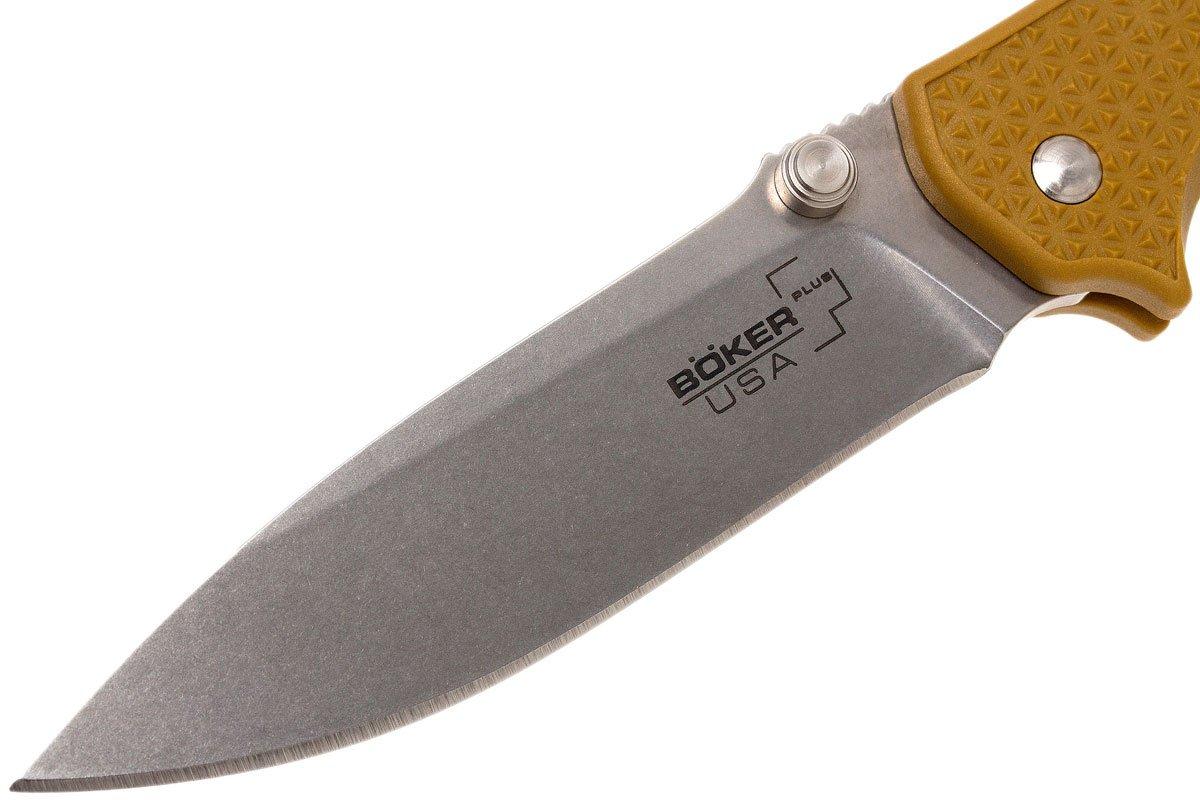 Böker Plus USA Patriot 01BO373 Coyote Brown pocket knife, stonewashed ...