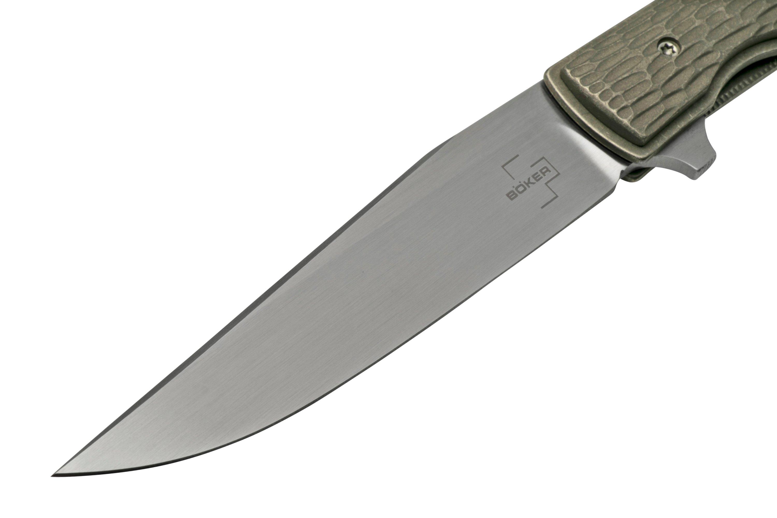 Böker Plus Urban Trapper Jigged Titanium, 01BO476 pocket knife ...