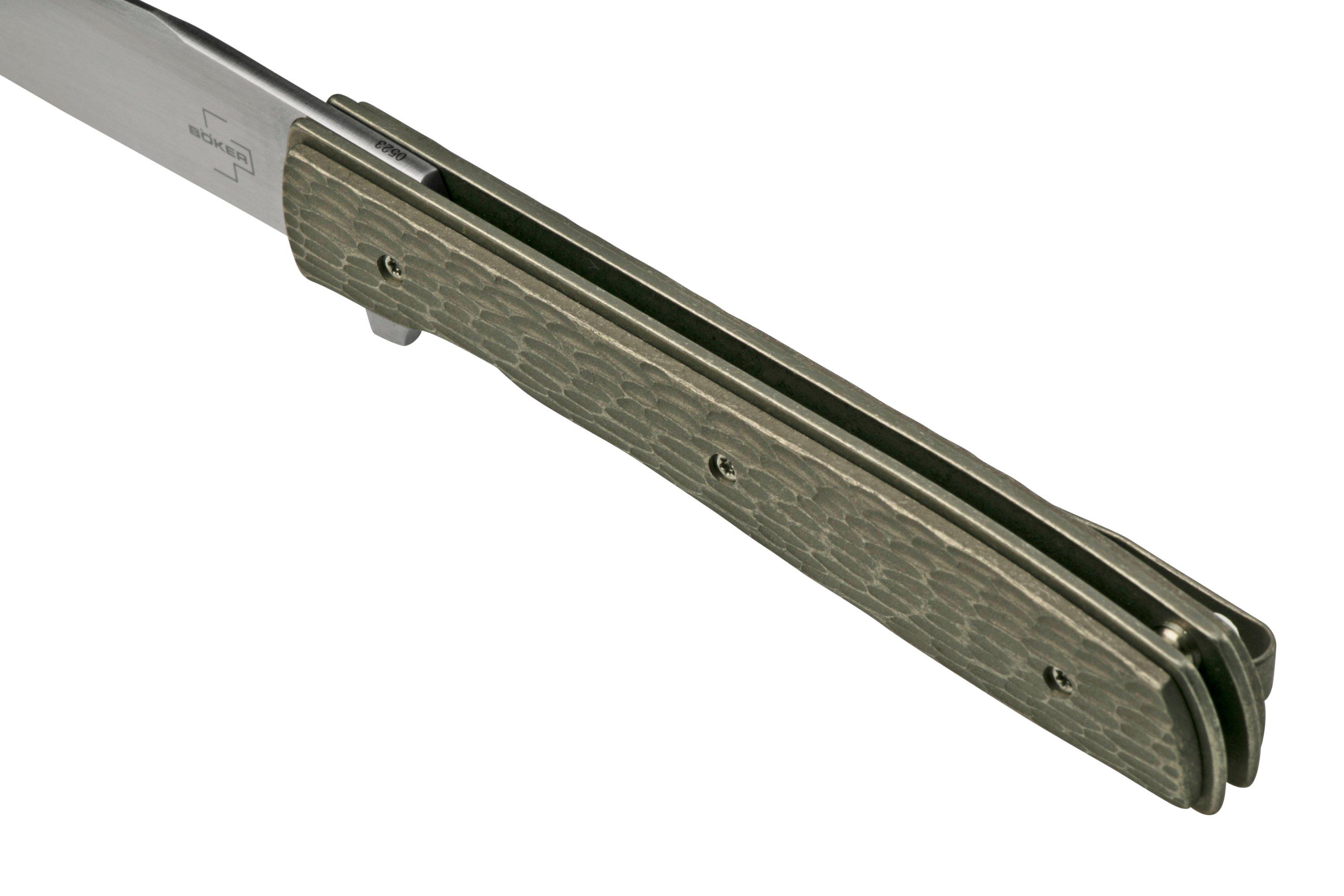 Böker Plus Urban Trapper Jigged Titanium, 01BO476 pocket knife ...