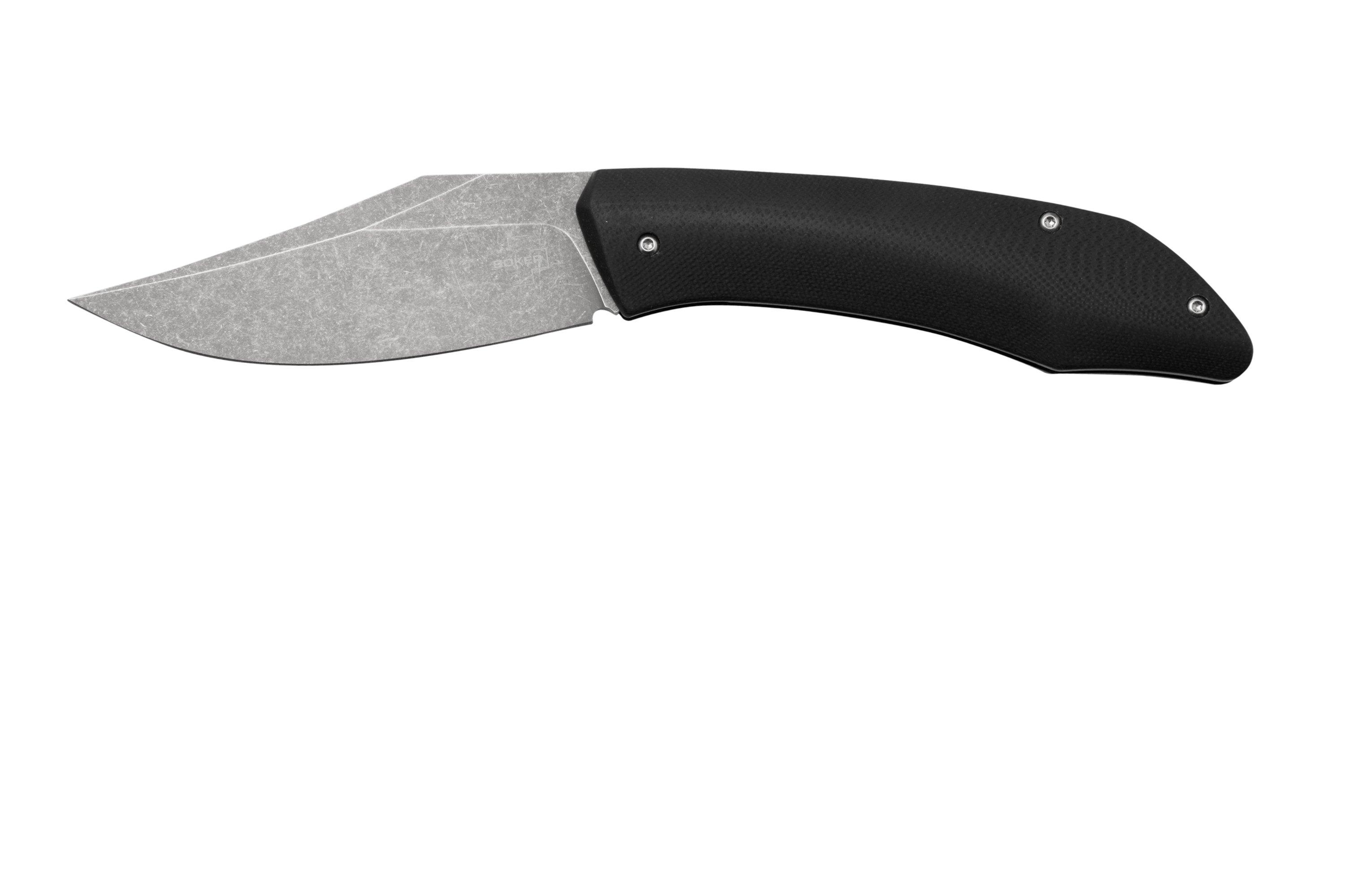 Böker Plus SamoSaur, 01BO499, D2, G10, couteau de poche, Raphael Durand ...