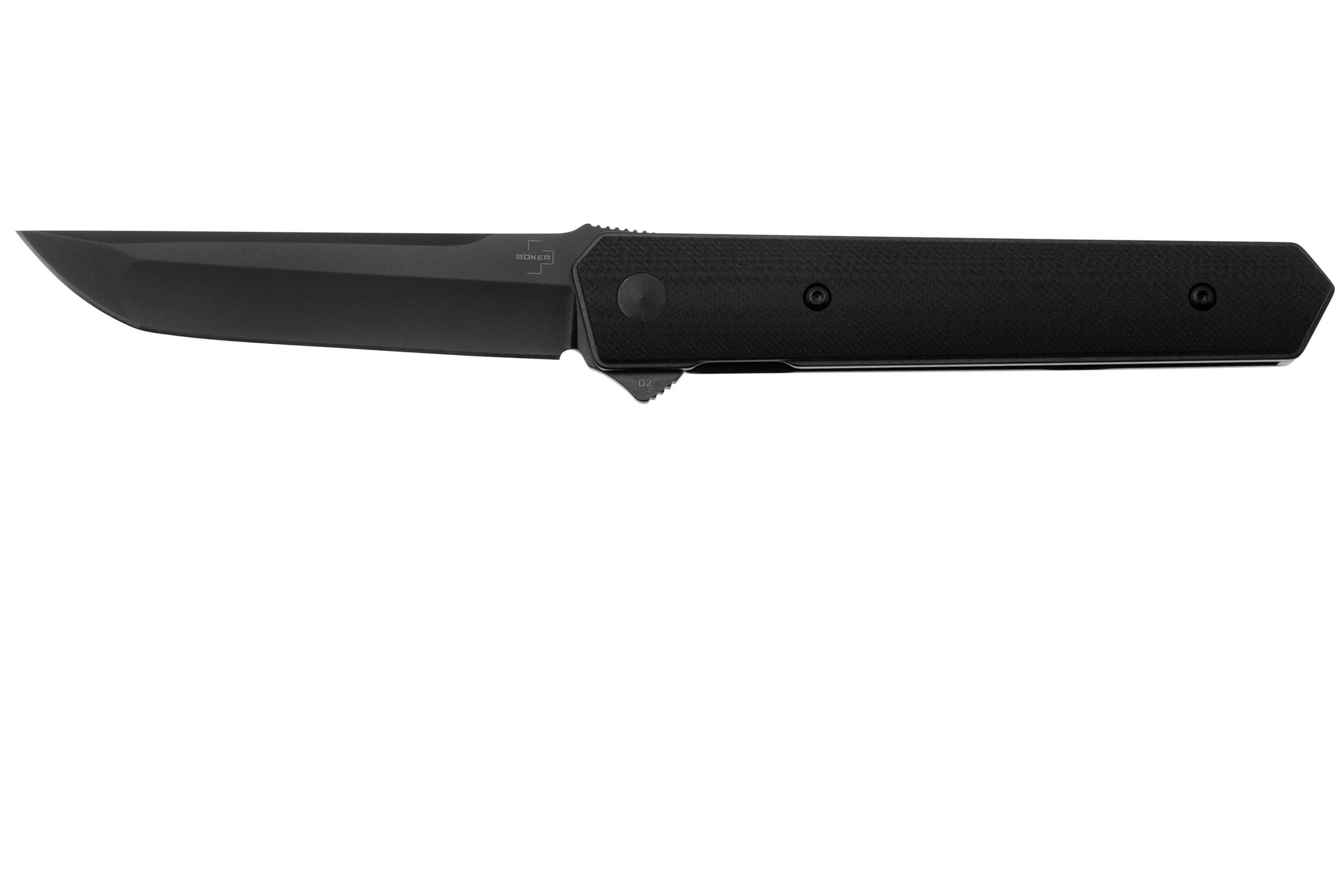 Böker Kwaiken American Tanto 01BO512 Black G10, couteau de poche ...