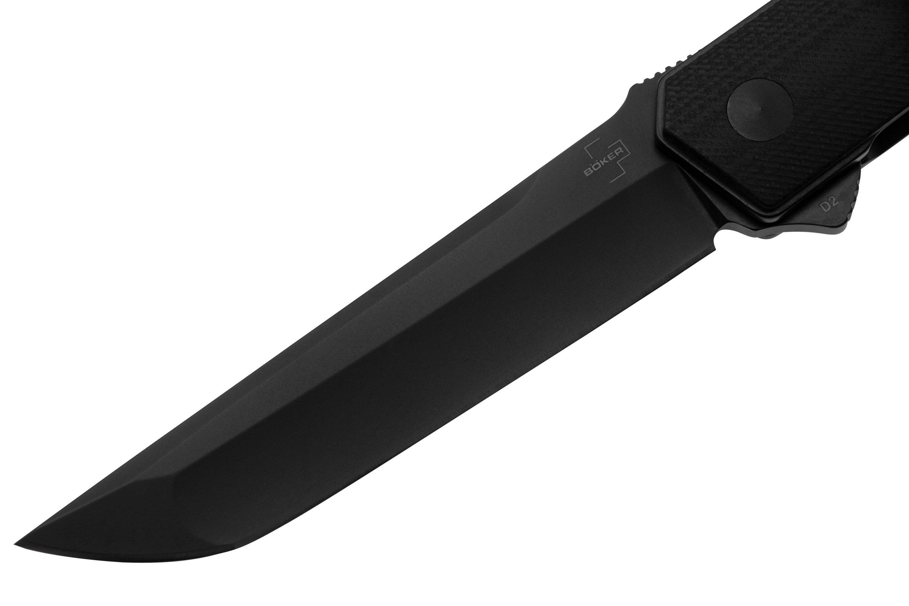 Böker Kwaiken American Tanto 01BO512 Black G10, zakmes | Voordelig ...