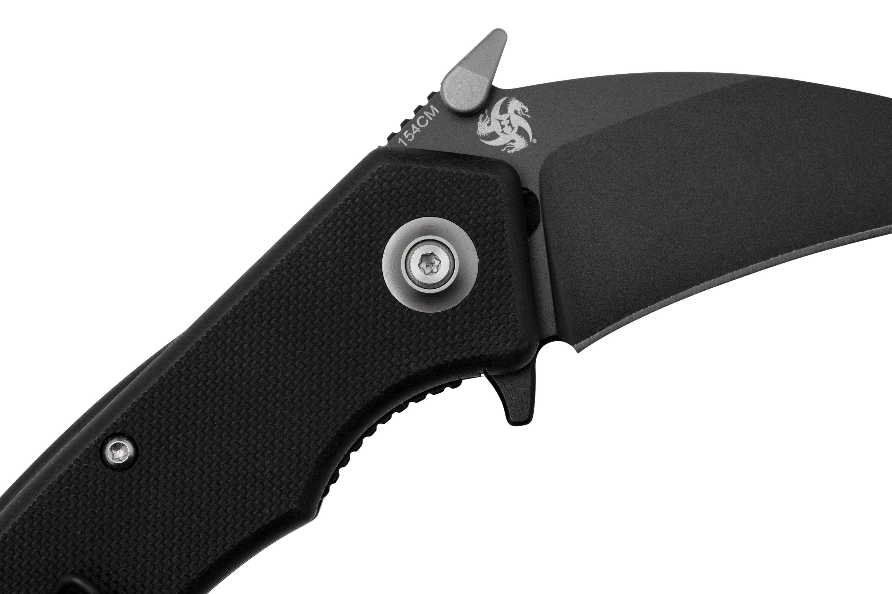 Böker Plus HEL Karambit 01BO515, 154CM, All Black pocket knife ...