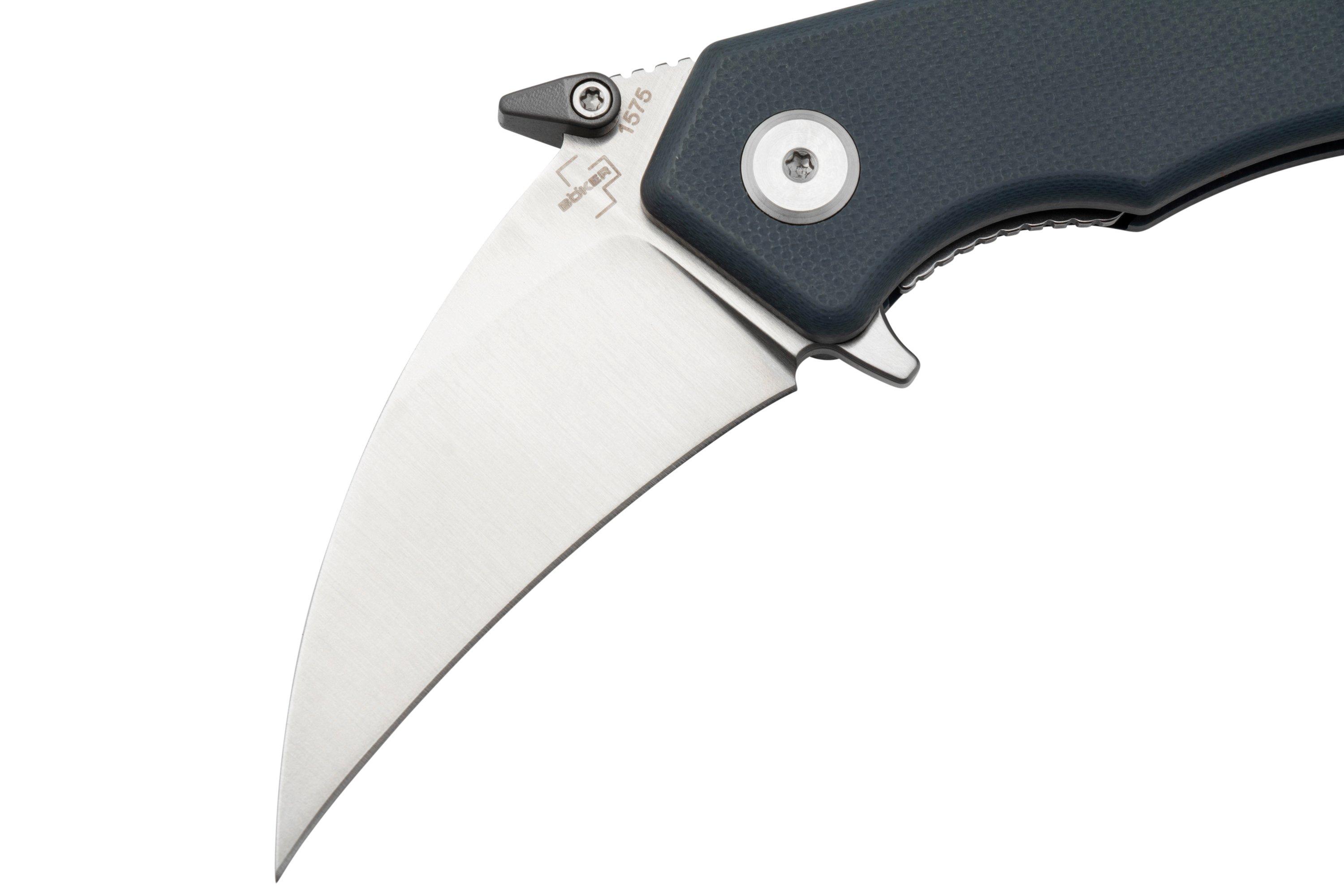 Böker Plus HEL Karambit 01BO516, 154CM, Blue Grey pocket knife ...