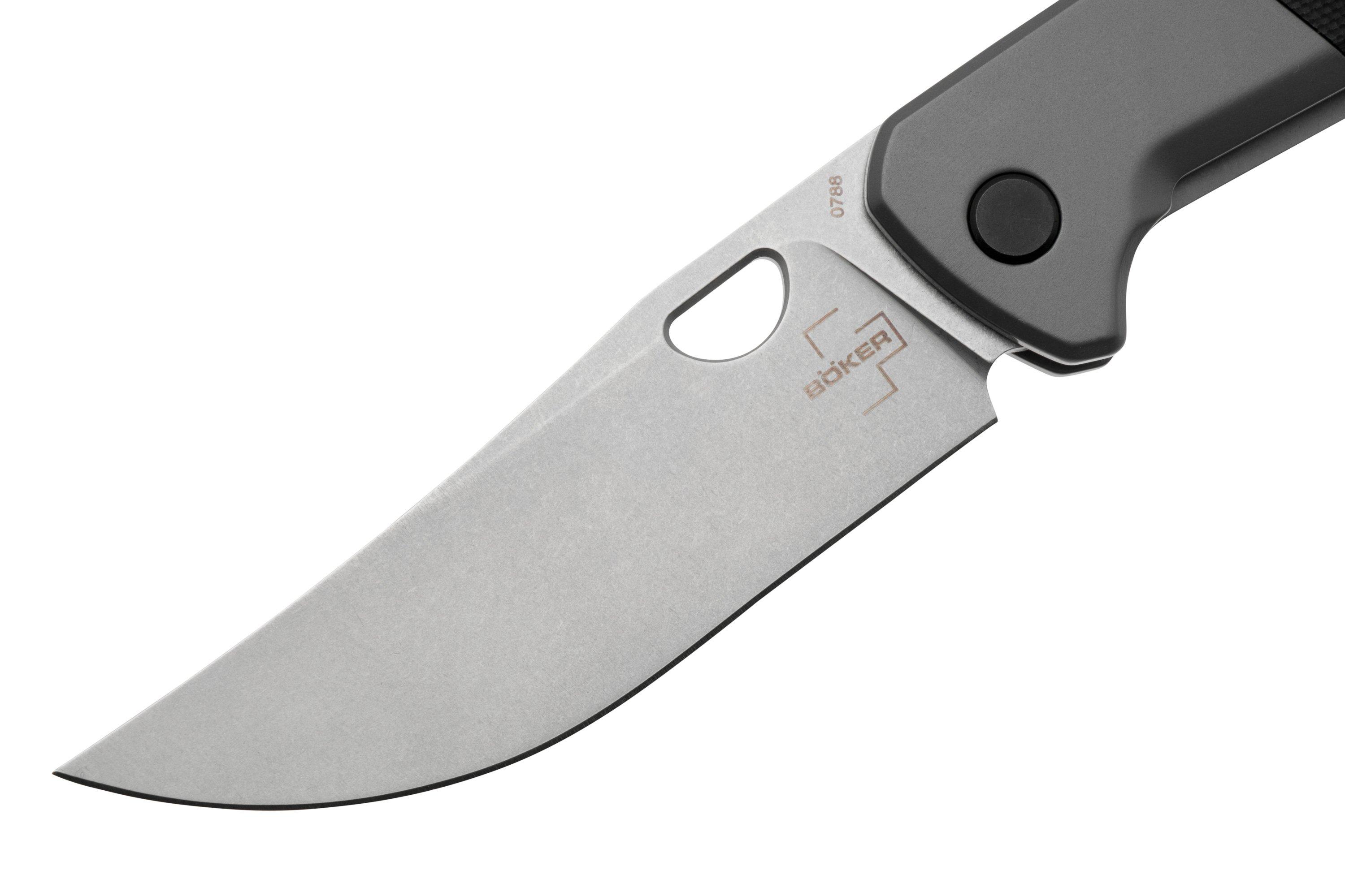 Böker Plus Elso Folder 01BO554, Stonewashed D2, Stainless Steel and G10 ...