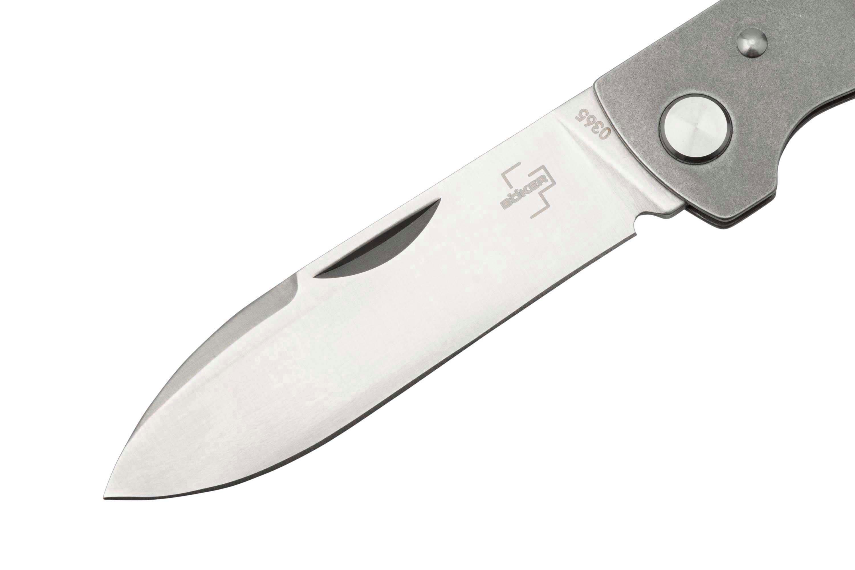 Böker Plus Atlas Backlock 01BO865 Droppoint pocket knife ...
