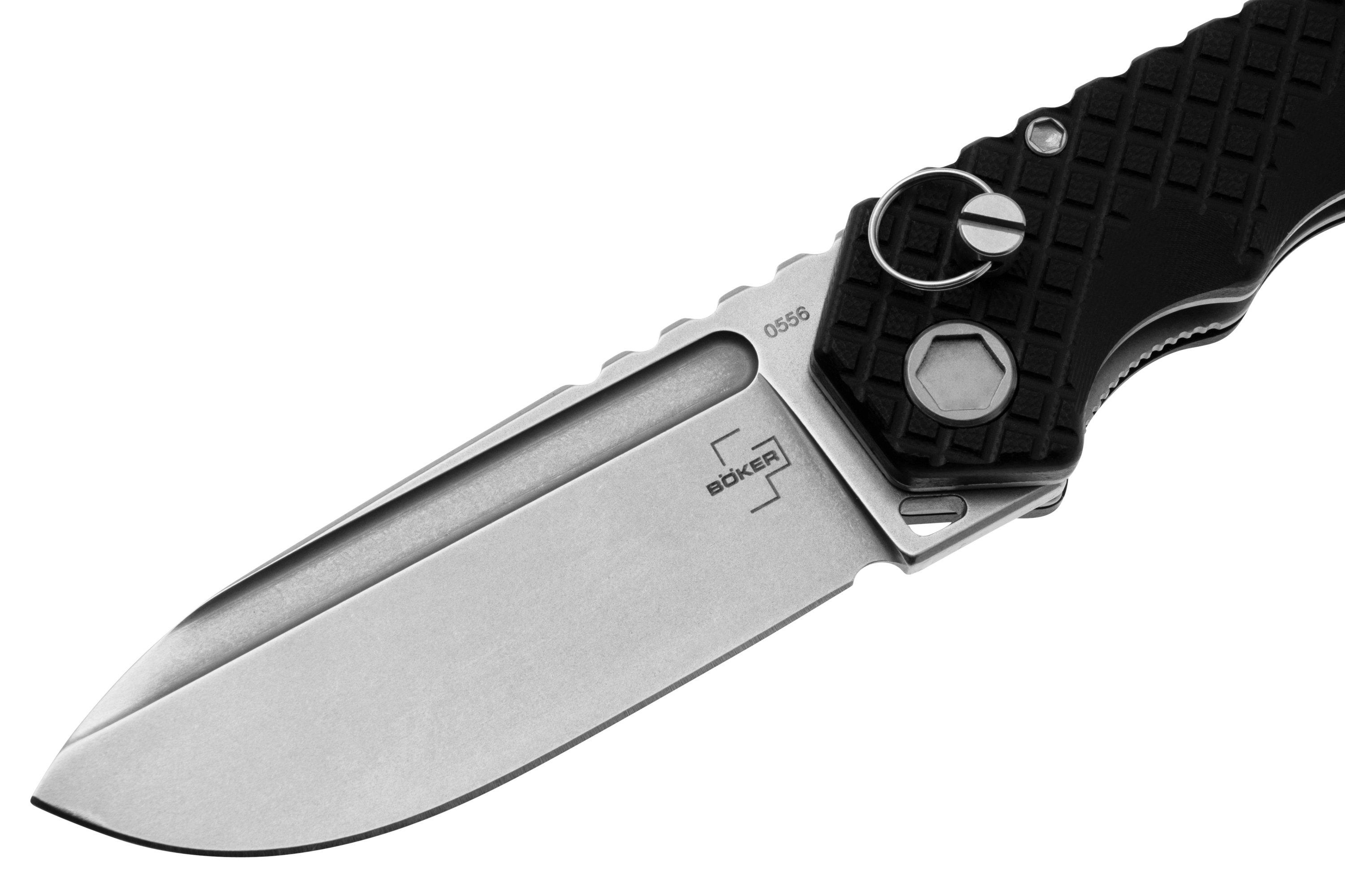 Böker Plus Hermod Folder 01BO914 Stonewashed D2, Black G10 zakmes, Dirk Hofmeister design ...