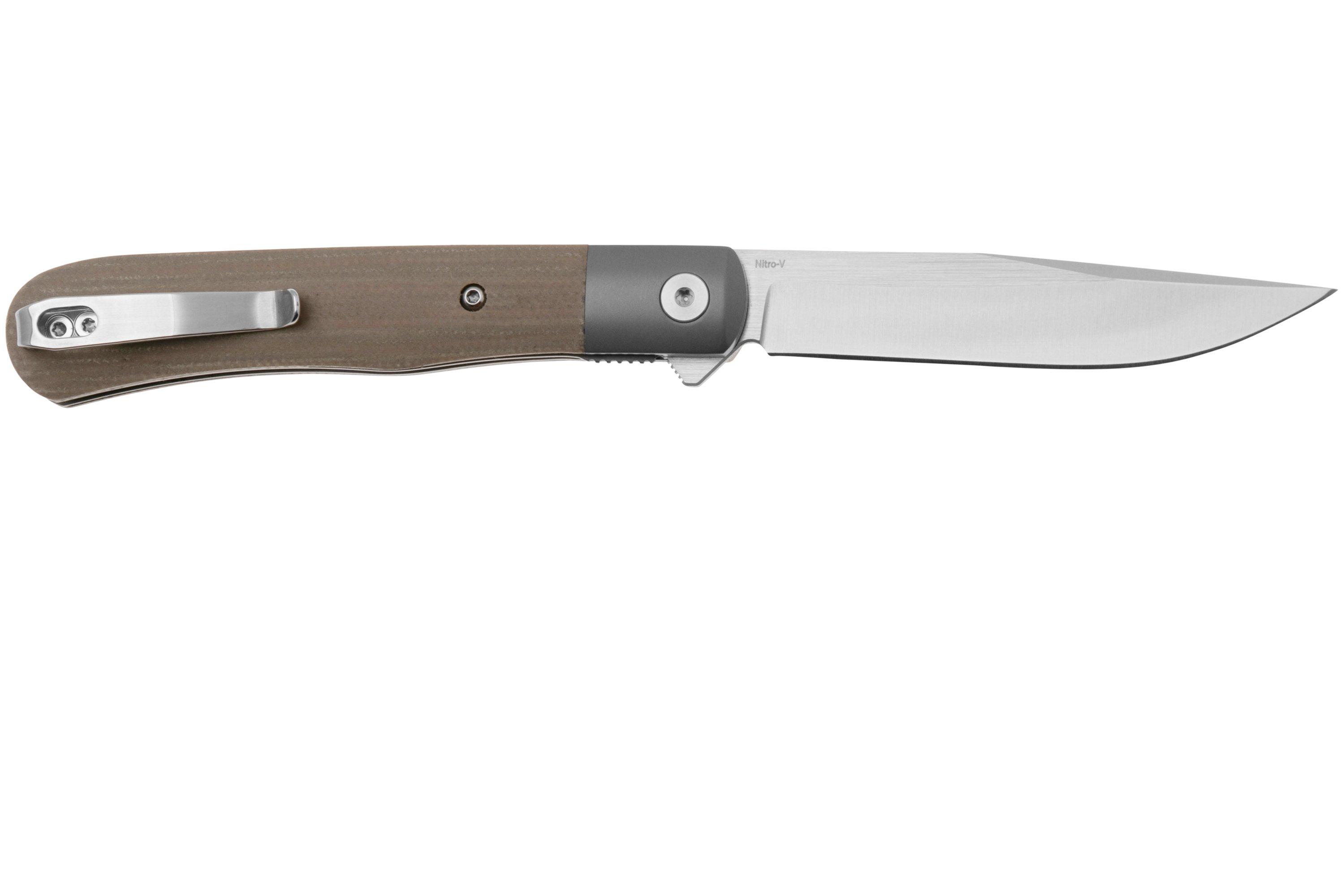 Böker Plus Modern Trapper Uno 01BO930 Nitro-V, Green Micarta, zakmes | Voordelig kopen bij ...