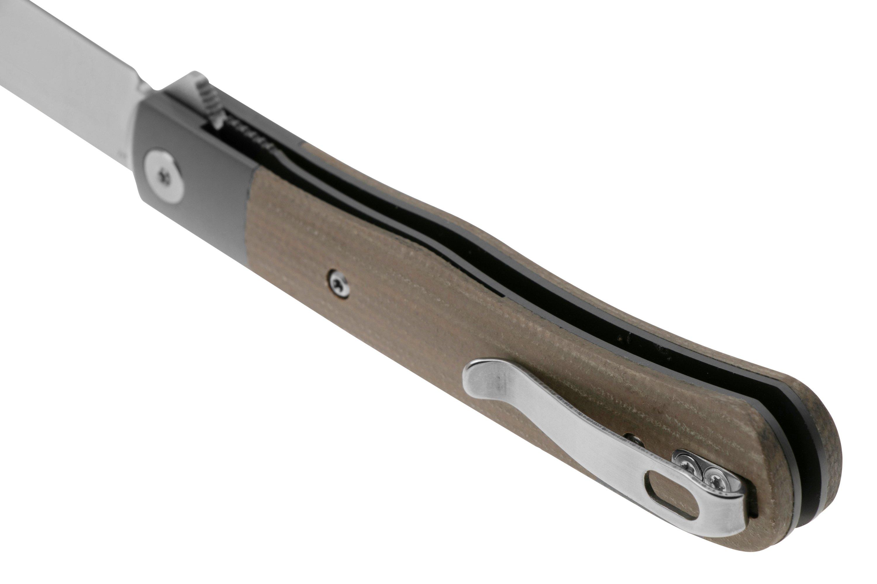 Böker Plus Modern Trapper Uno 01BO930 Nitro-V, Green Micarta, zakmes | Voordelig kopen bij ...