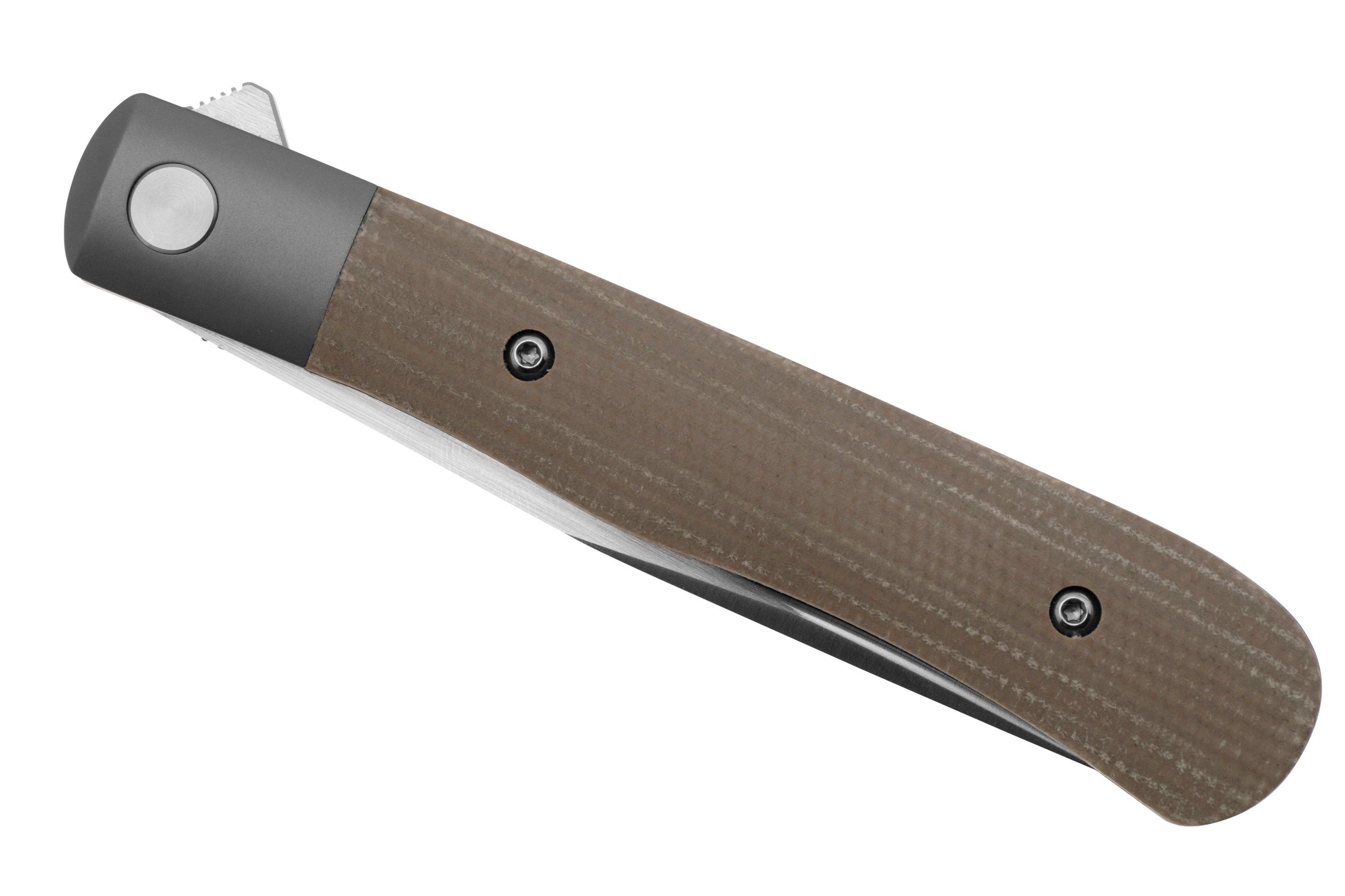 Böker Plus Modern Trapper Uno 01BO930 Nitro-V, Green Micarta, pocket ...