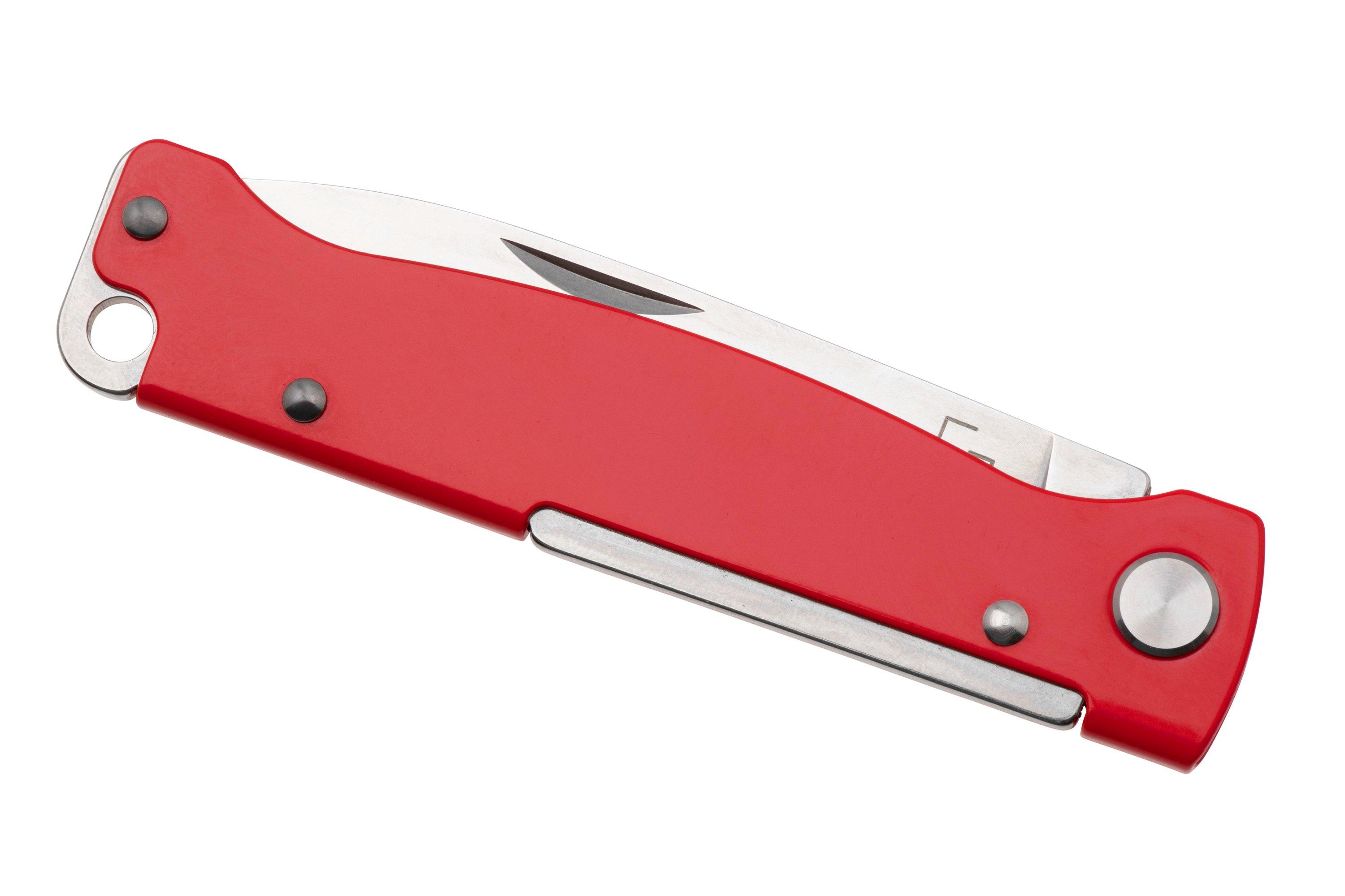 Böker Plus Atlas 01BP0013, Satin 12C27, Red Stainless Steel pocket ...