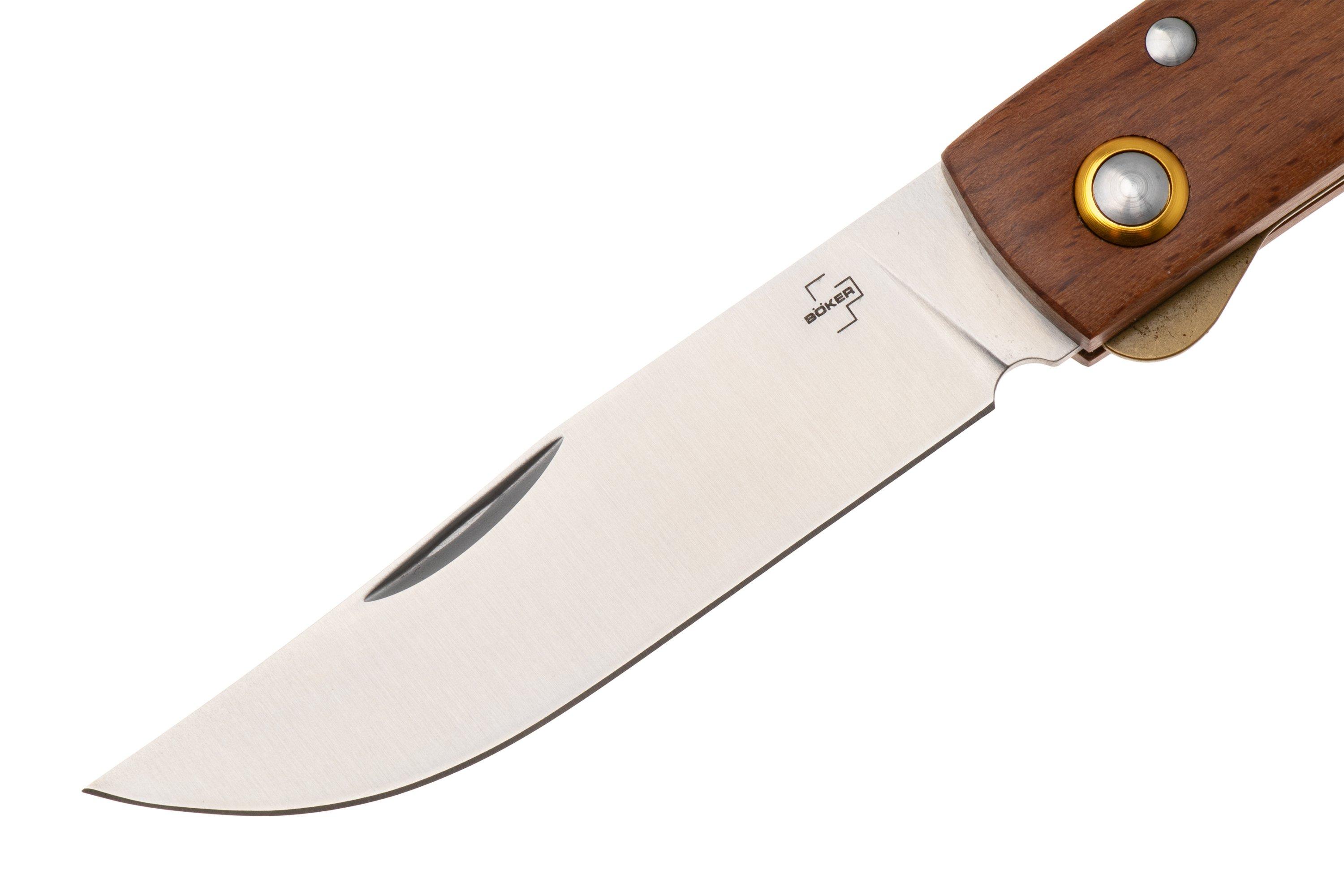 Boker Plus Rusticus 01BP0048 Satin 420 Stainless Steel, Beech Wood ...