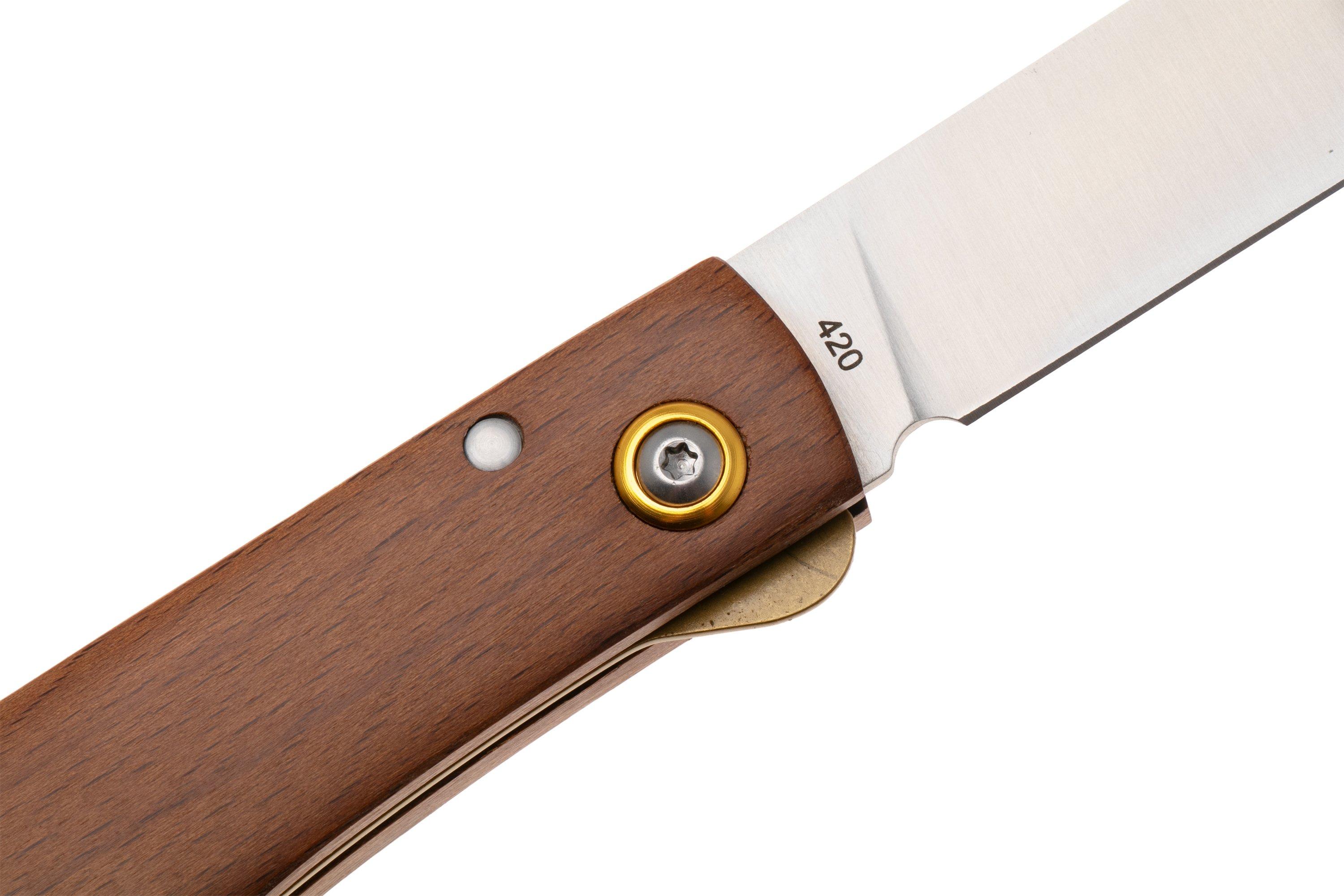 Boker Plus Rusticus 01BP0048 Satin 420 Stainless Steel, Beech Wood ...
