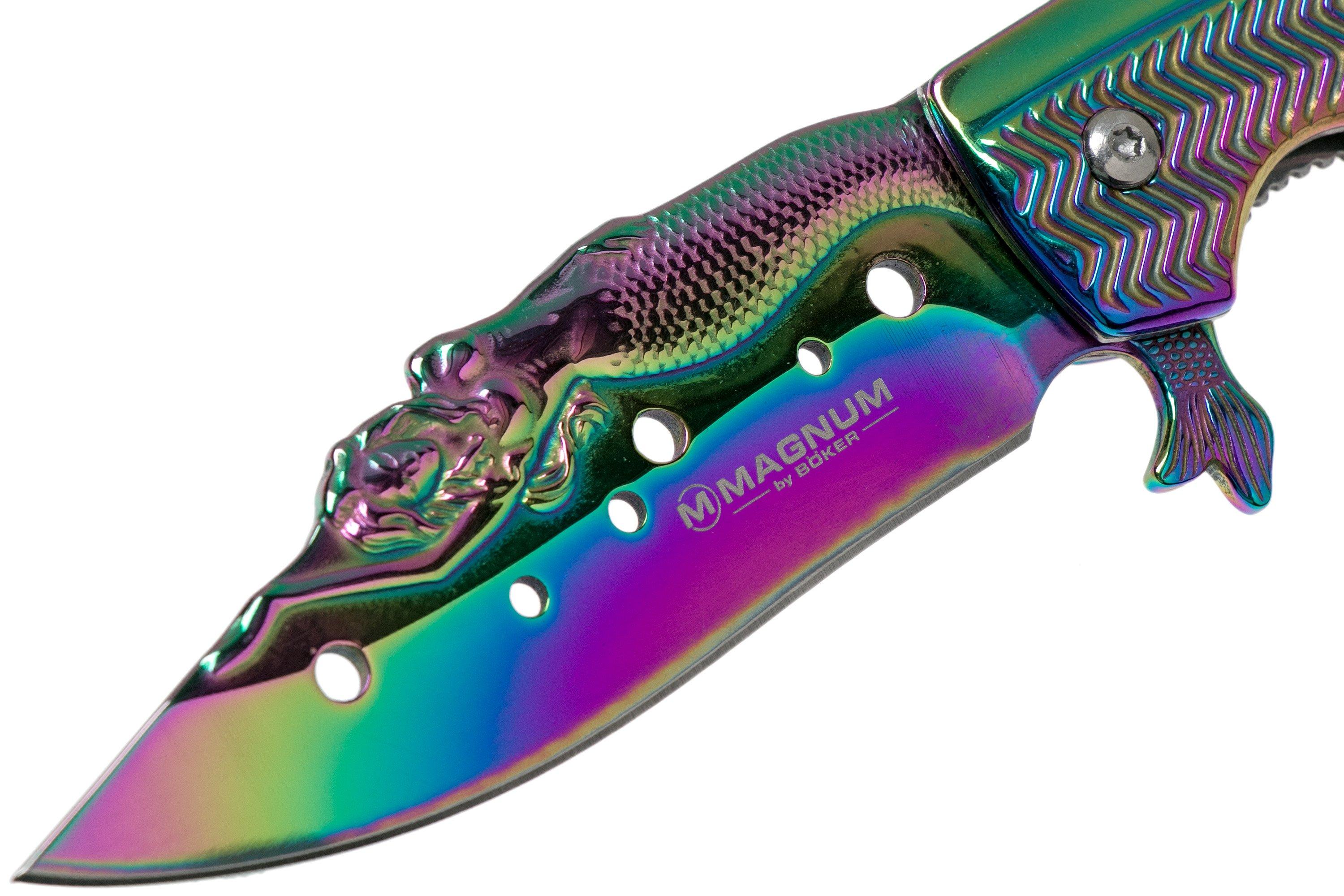 Böker Magnum Rainbow Mermaid 01LG318 pocket knife | Advantageously ...