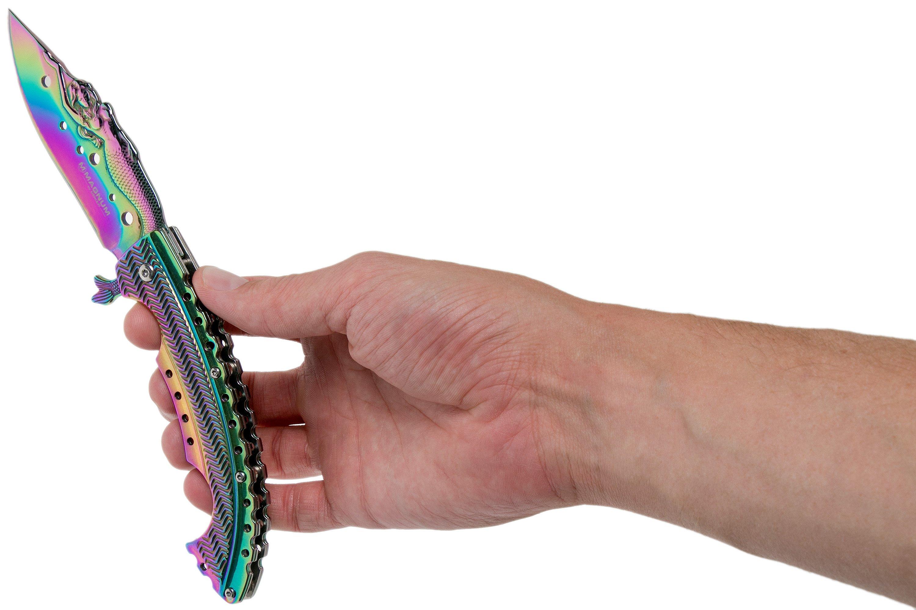 Böker Magnum Rainbow Mermaid 01LG318 pocket knife | Advantageously ...