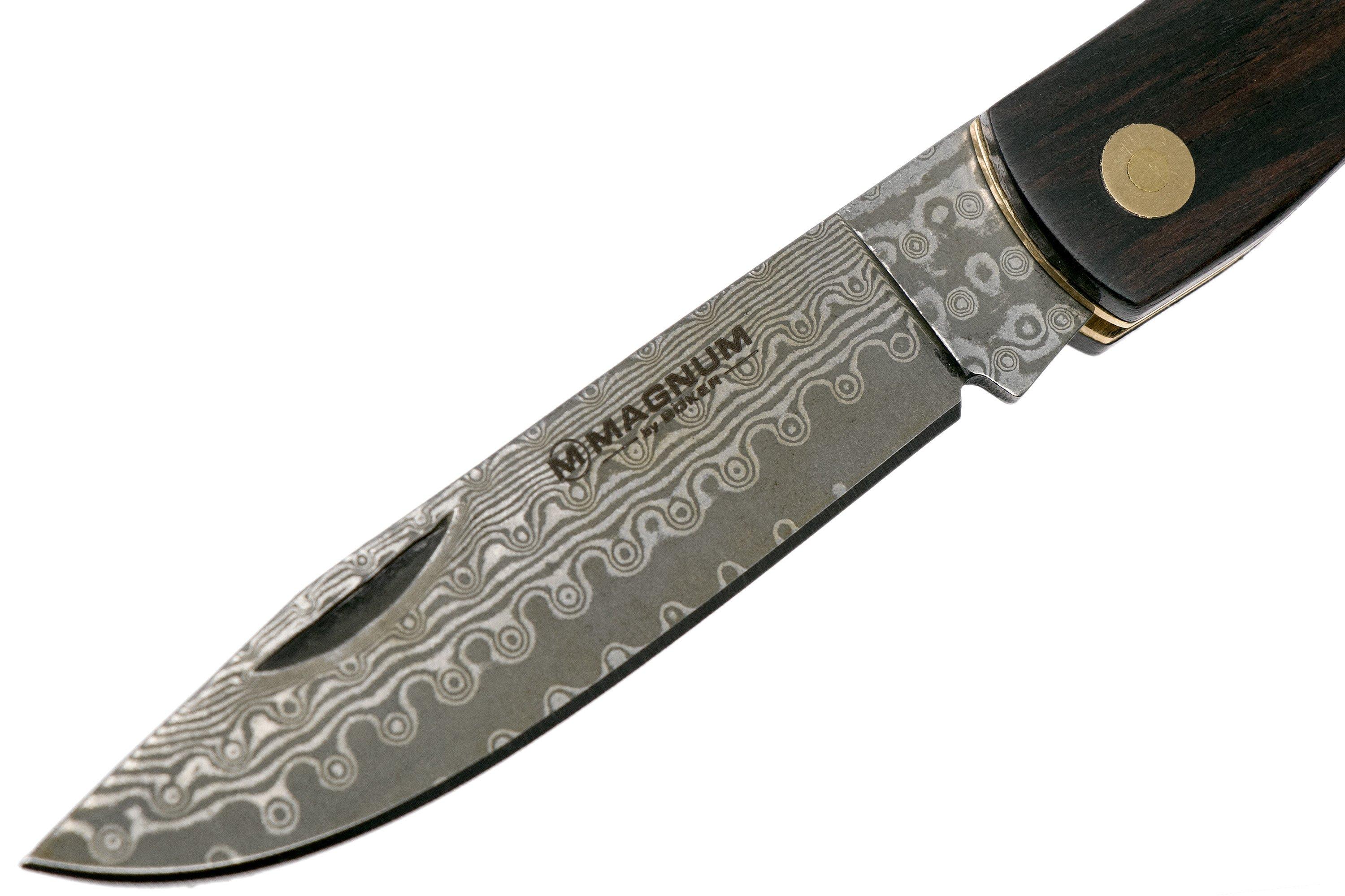 Böker Magnum Ebony Rangebuster Damascus 01RY140DAM gentleman's knife ...