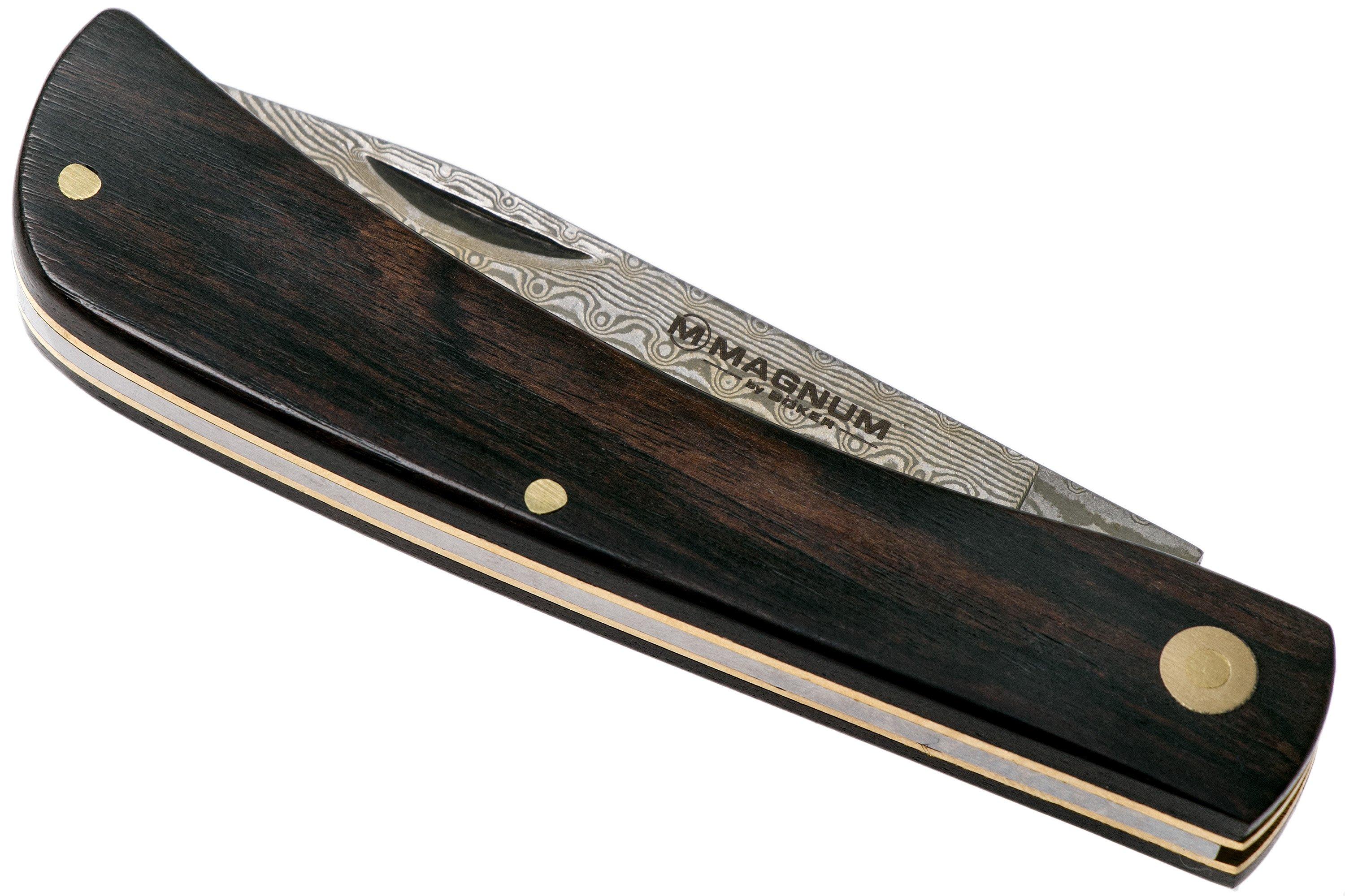 Böker Magnum Ebony Rangebuster Damascus 01RY140DAM gentleman's knife ...