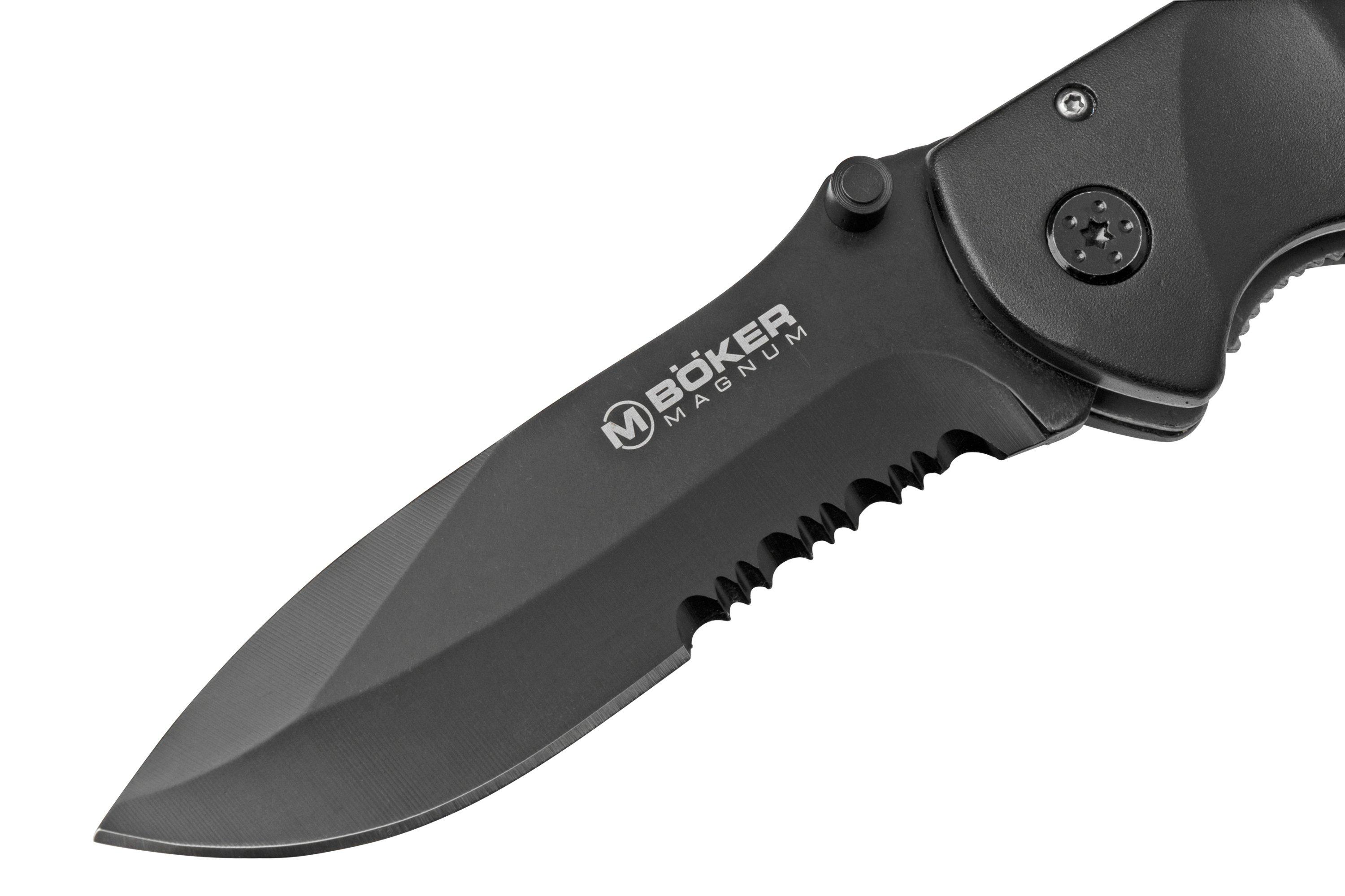 Böker Magnum Black Spear 01RY247 tactical pocket knife | Advantageously ...