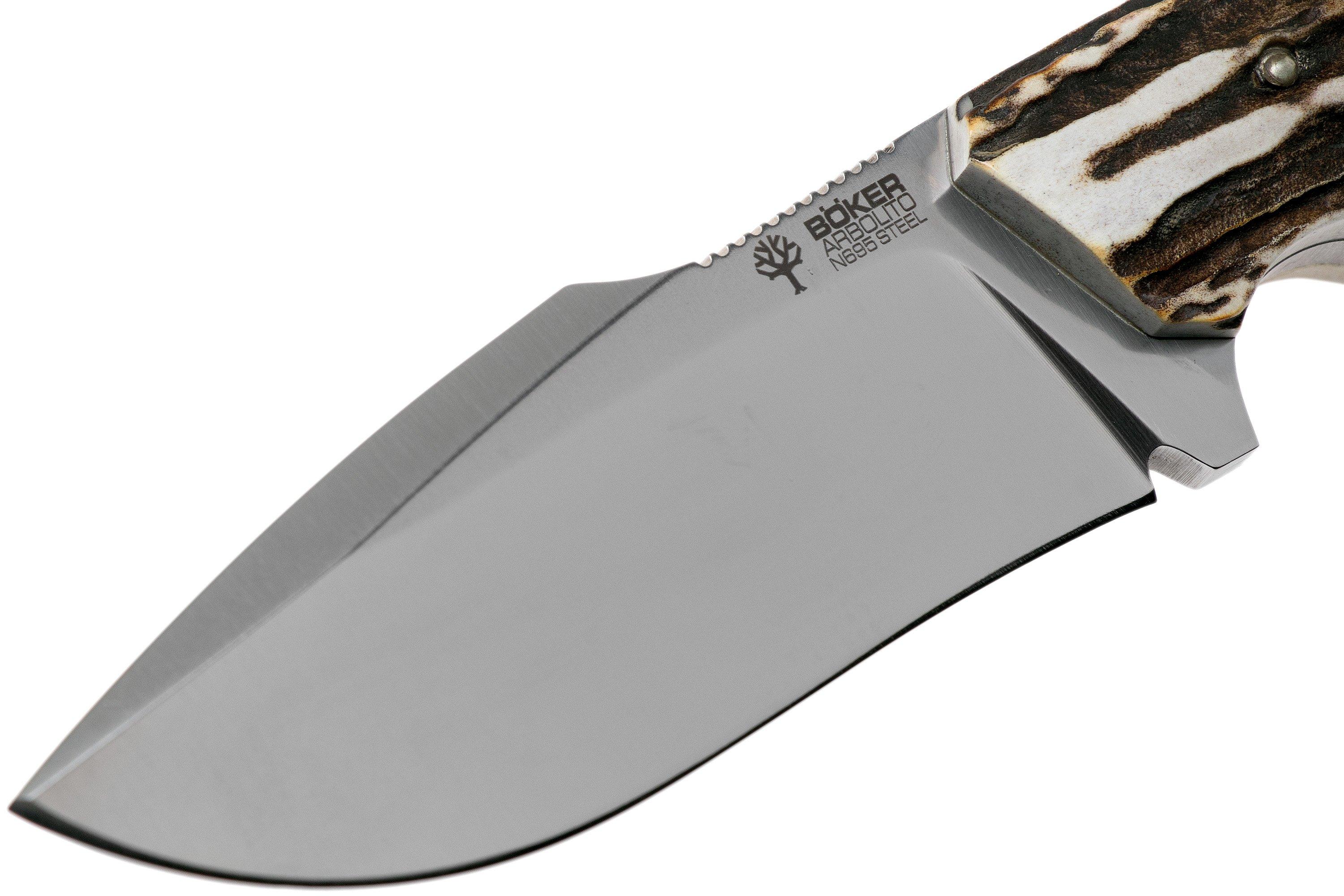 Böker Arbolito Bison Stag 02BA401HH hunting knife | Advantageously ...