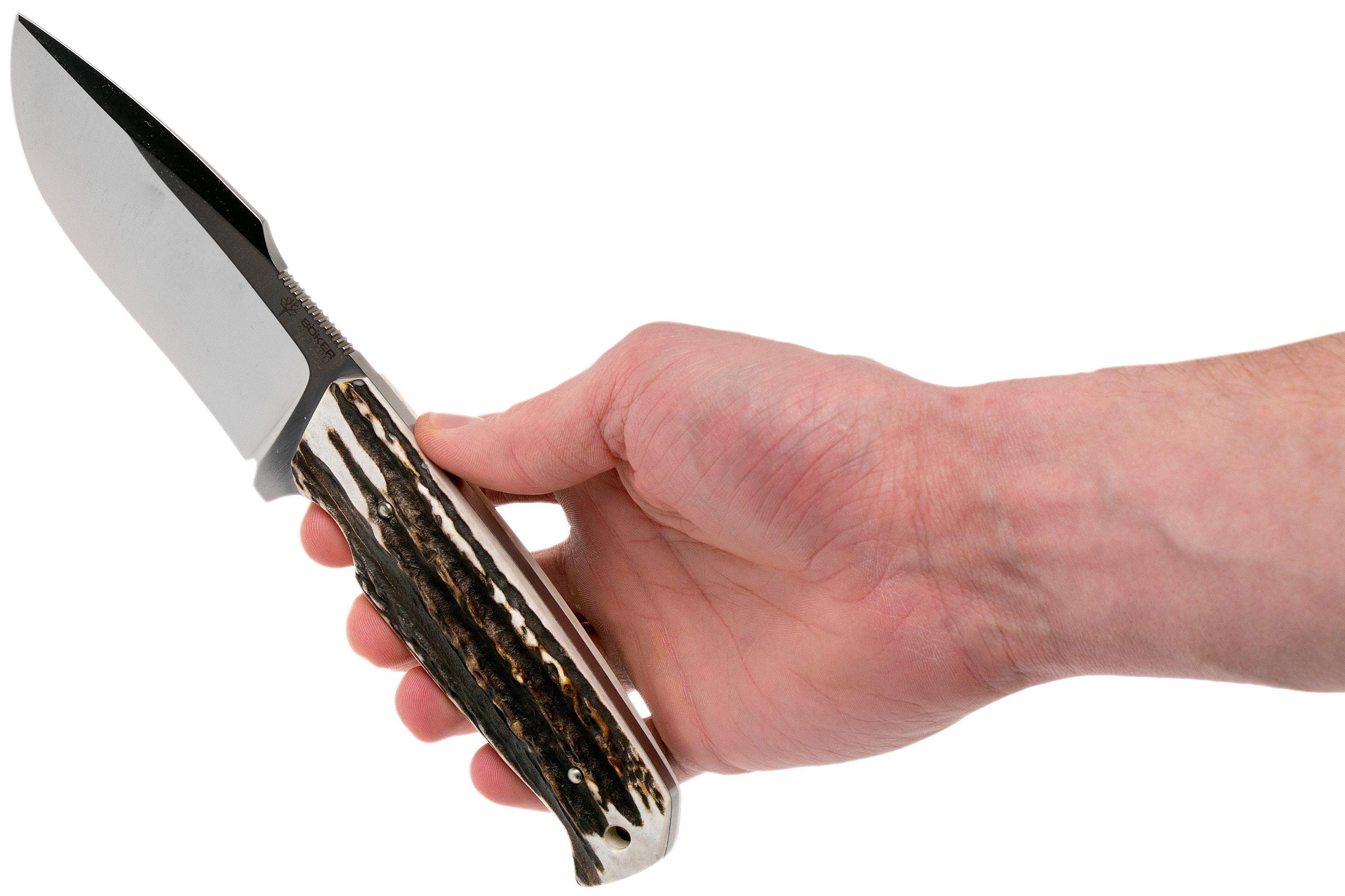 Böker Arbolito Bison Stag 02BA401HH hunting knife | Advantageously ...