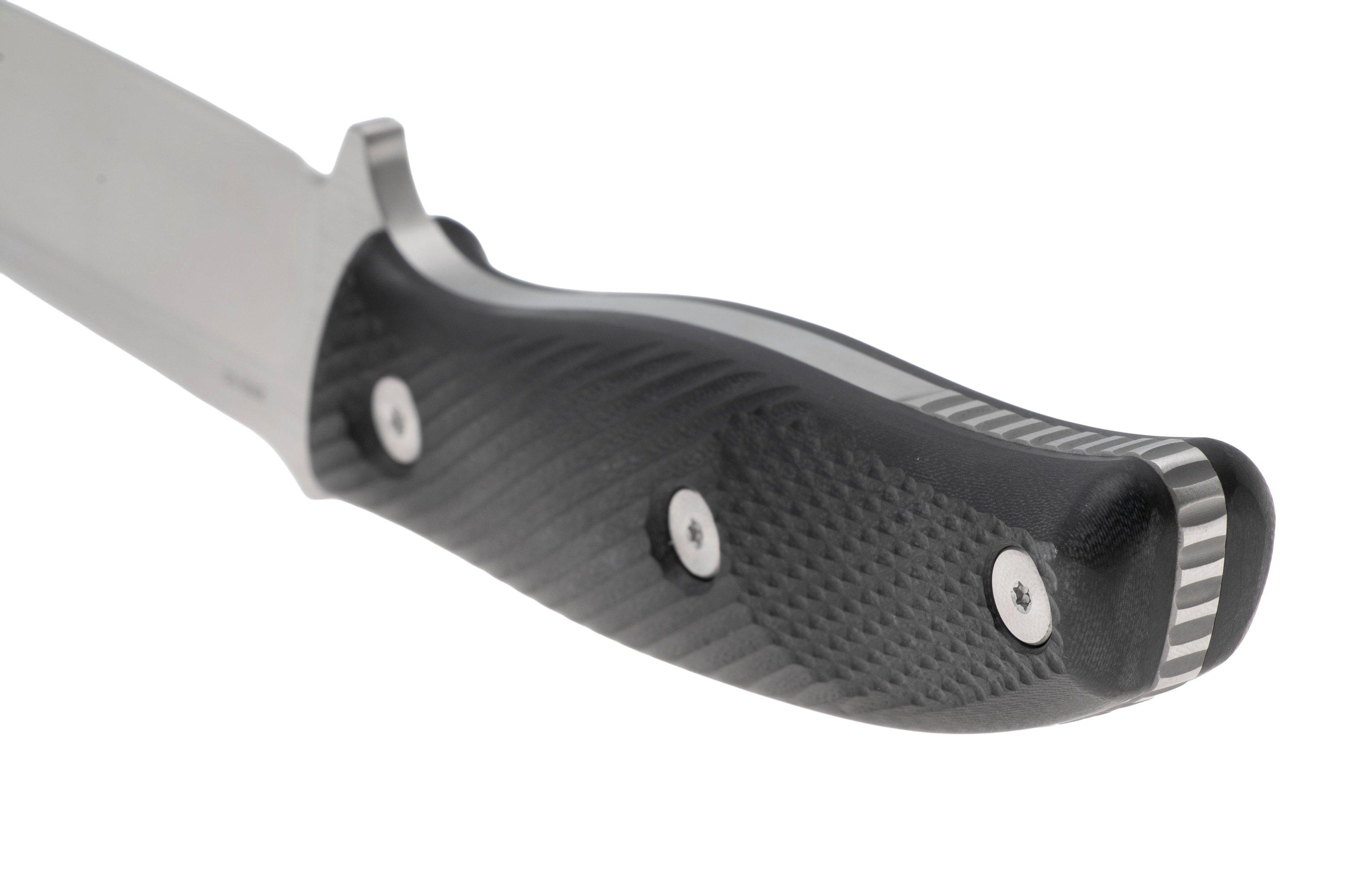 Böker Magnum Collection 2025 02MAG2025 Satin BKR-10, Textured Black G10, Limited Edition fixed ...