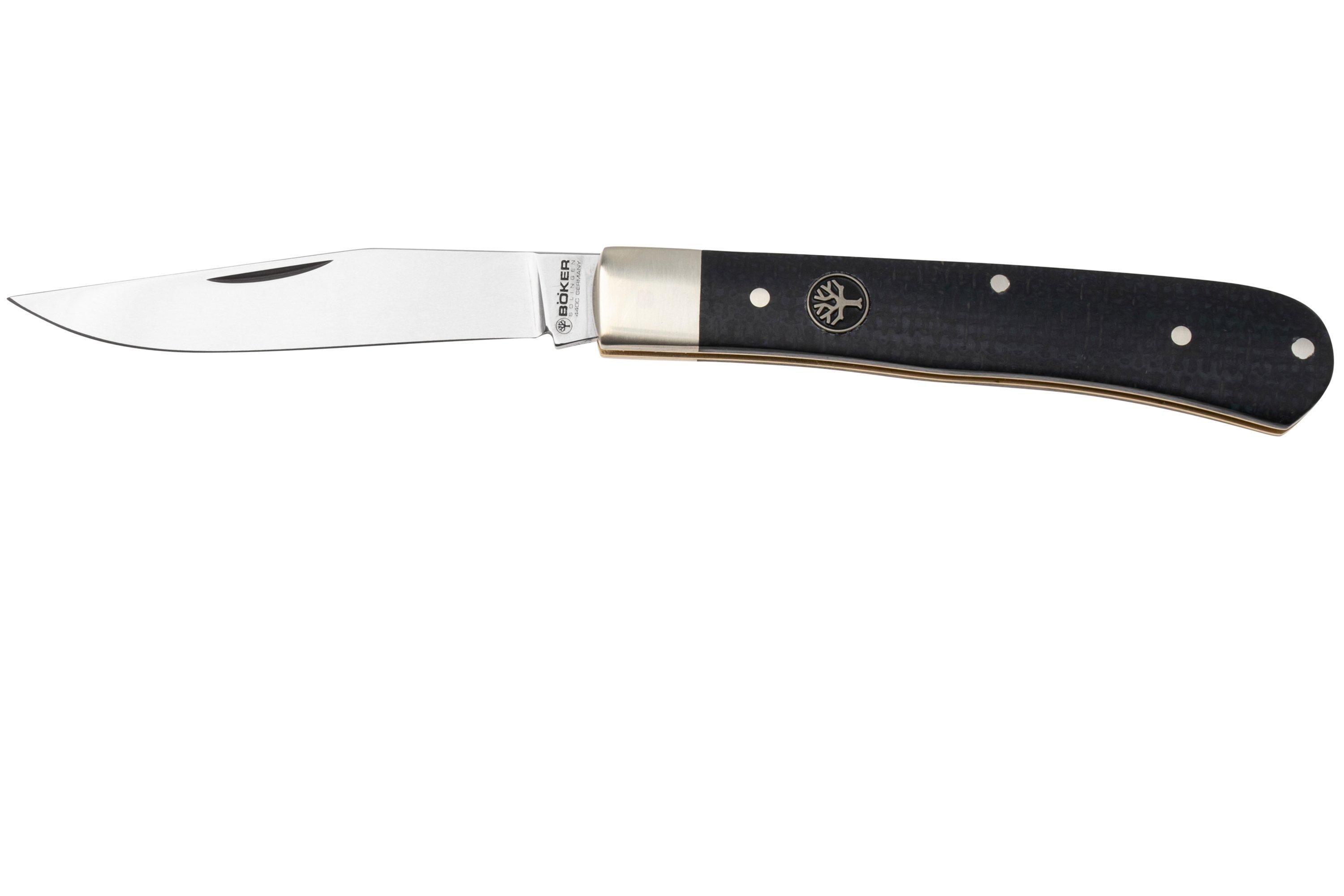 Böker Trapper Uno Black Jute Micarta 110042 Taschenmesser | Günstiger ...